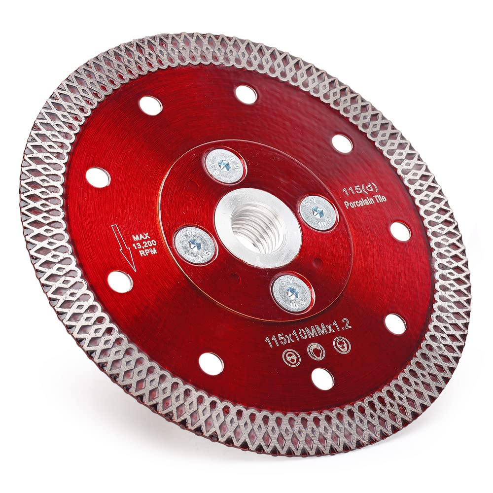 Casaverde 115mm Super Thin Tile Cutting Disc Diamond Saw Blades with Removable M14 Flange for ...