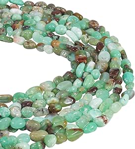 Amazon.com: Fythesk 6-10mm Natural Australia Jade Tumbled Stone Chip ...