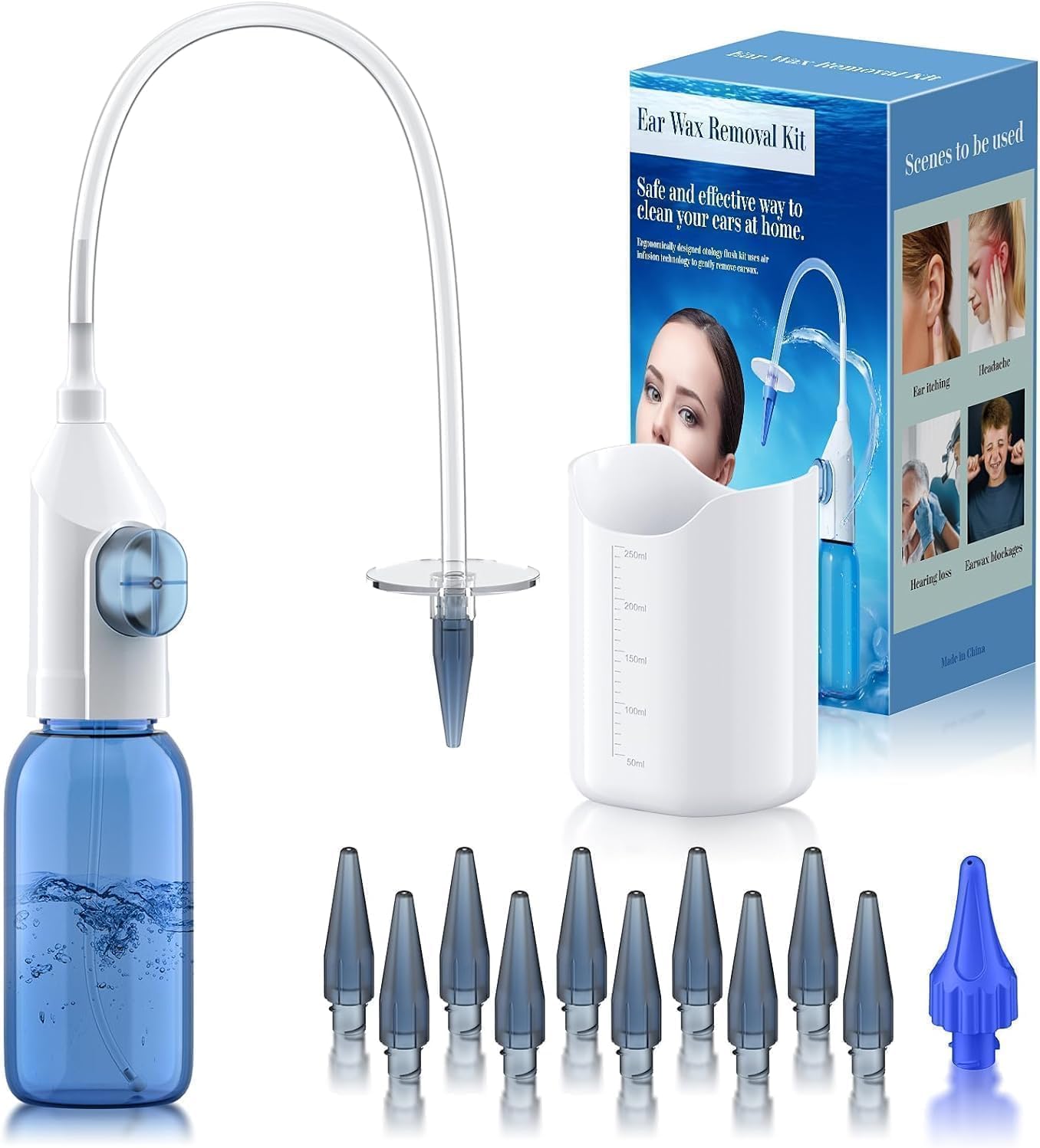Buy TIXDREEM Ear Wax Removal Tool, Manual Ear Irrigation Flushing ...