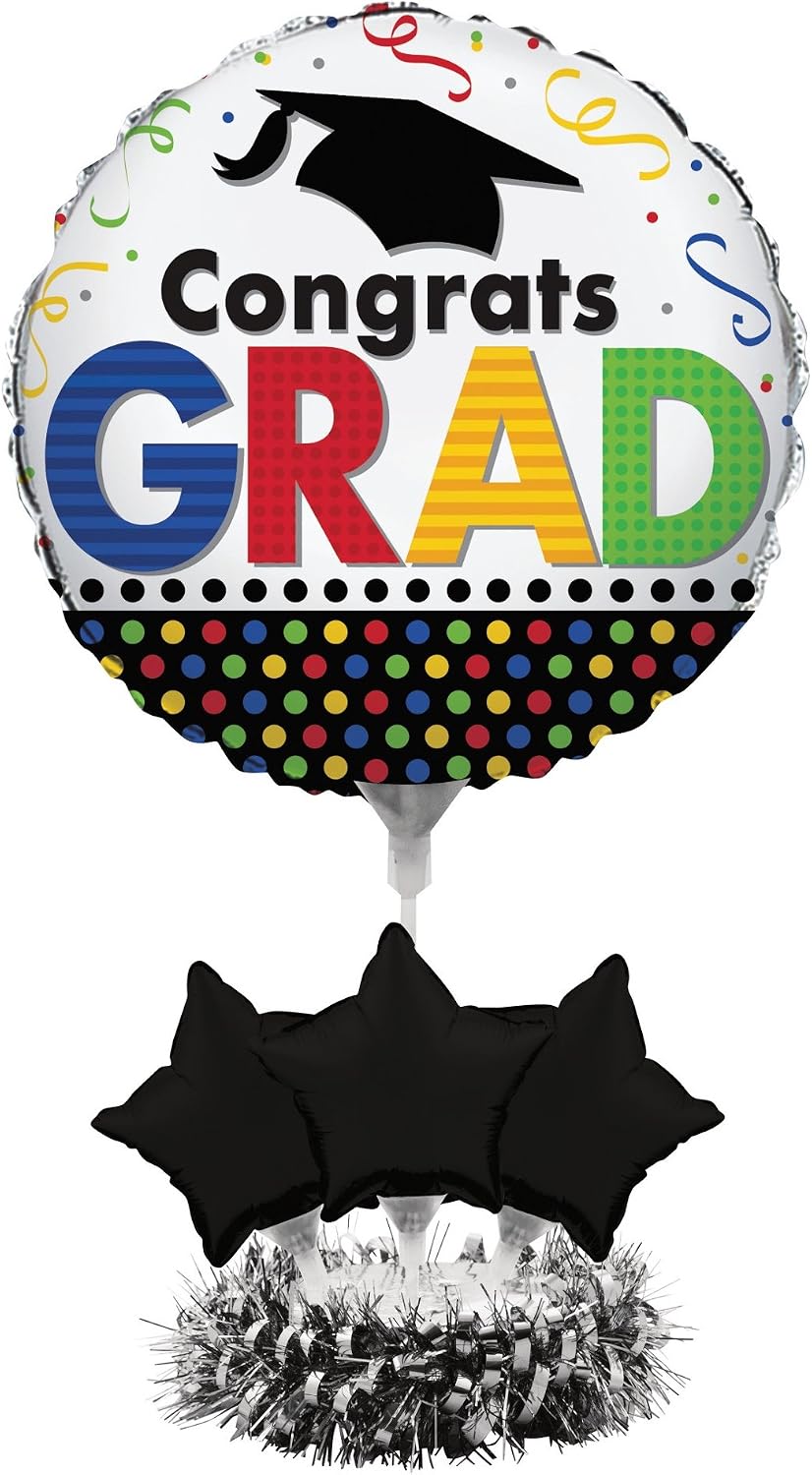 Amazon.com: Creative Converting Air-Filled Graduation Dots Balloon ...