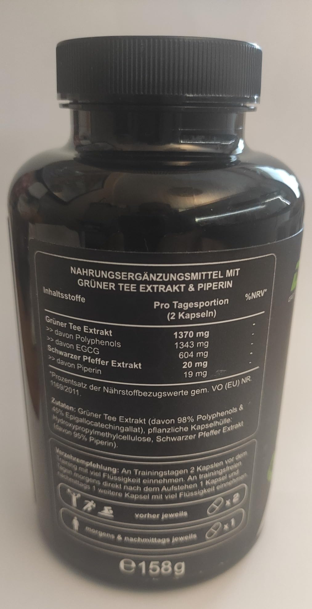 Green Tea Extreme - 180 capsule - 1370 mg di estratto di tè verde per ...
