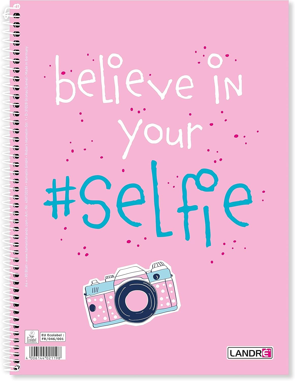 Landre A4 College Notepad Ruled 80 Sheets Punched 2 Designs Pack of 10 ...