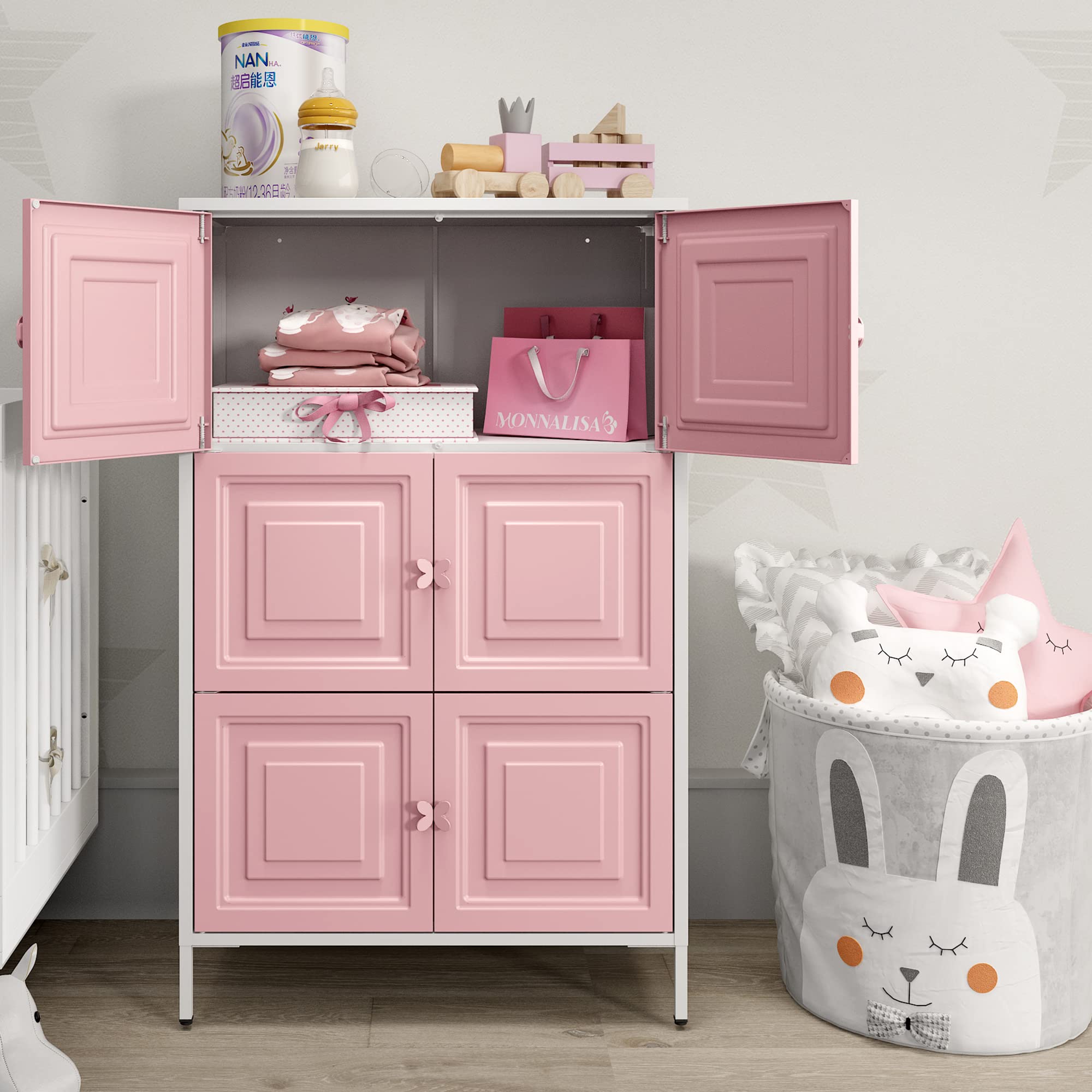 MIOCASA Metal Locker with 6 Doors Storage Cabinet Home and School ...