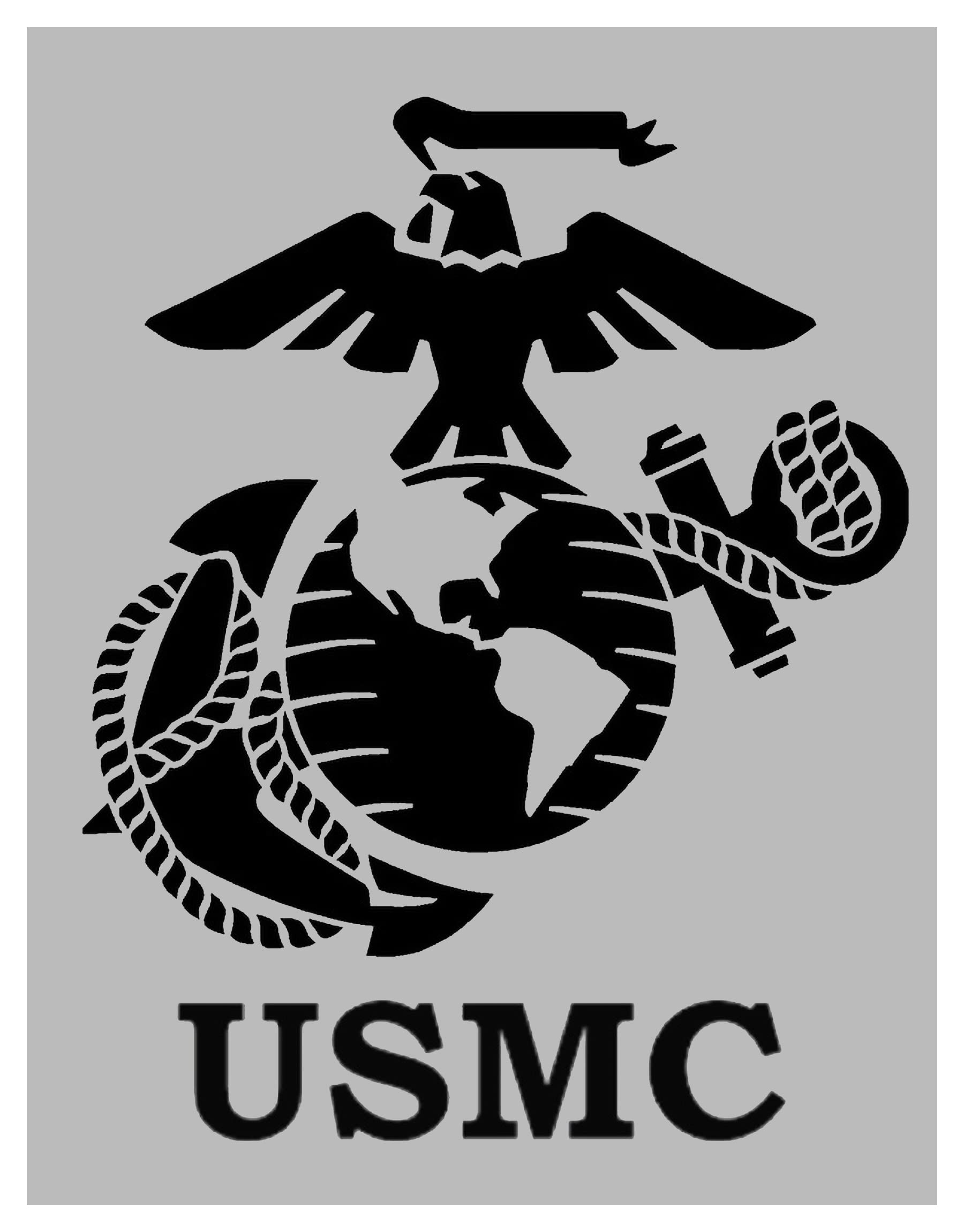 Marines Stencil