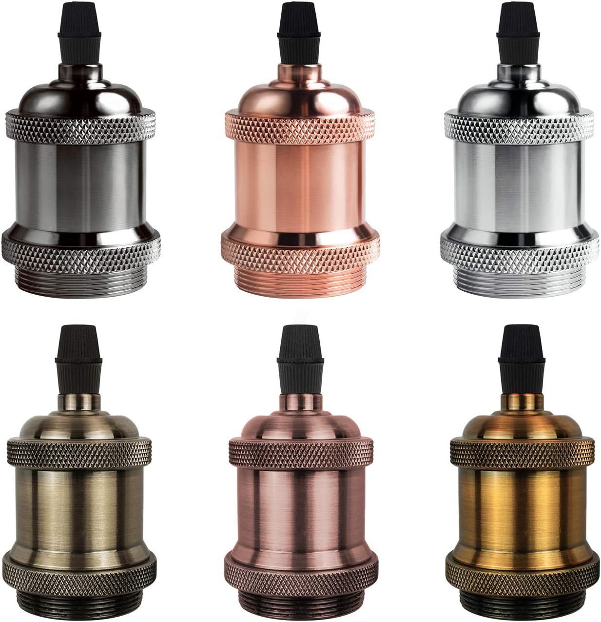 DiCUNO E26 Edison Vintage Lamp Socket, Pendant Lamp Holder, Light ...