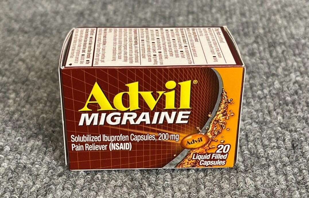 Advil Migraine Liquid Filled Capsules - 20 ct, Pack of 4 : Amazon.ca ...
