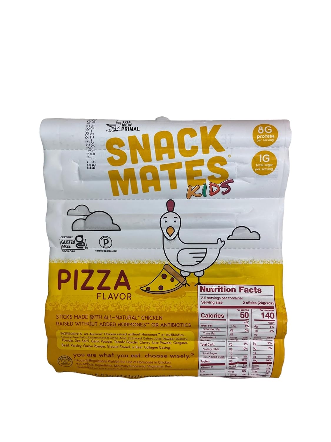 Amazon.com: Snack Mates Kids Chicken Pizza Sticks - Fun and Flavorful ...