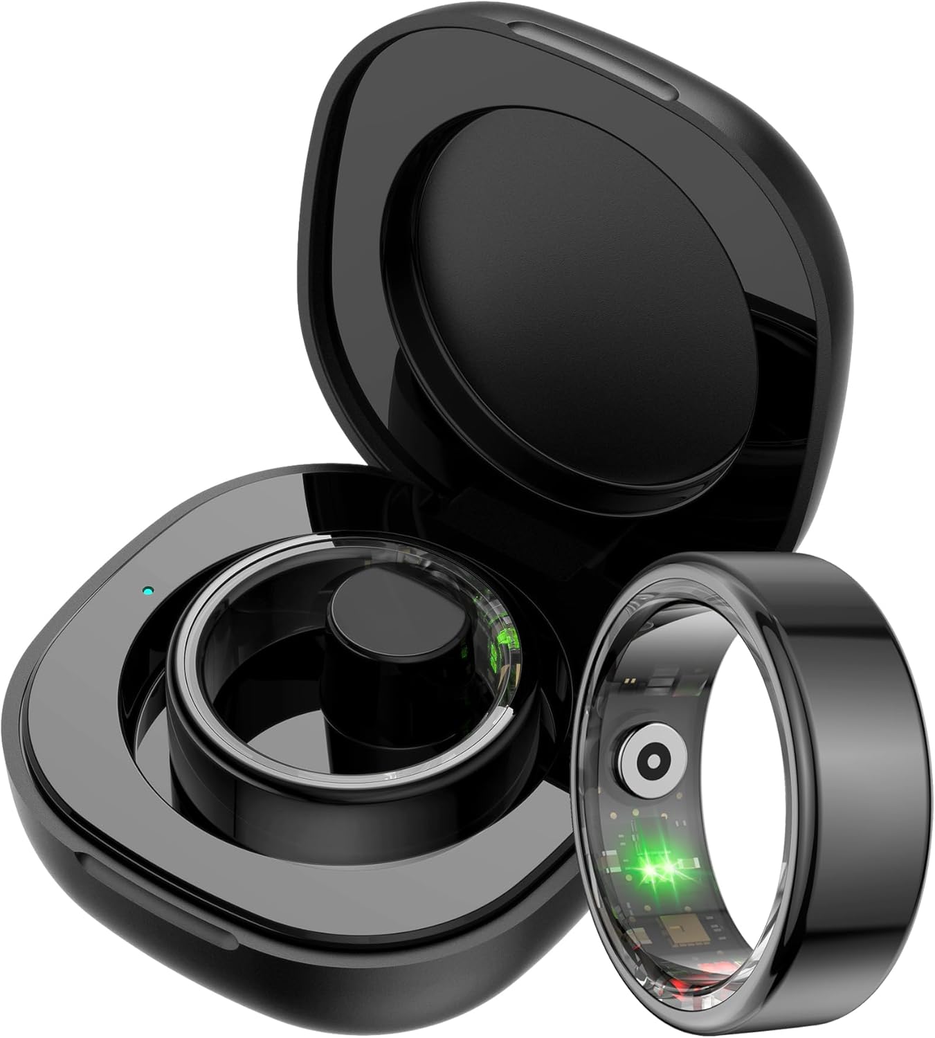 Amazon.com: Smart Ring Fitnes Tracker Heart Rate Monitor Sleep Tracker ...