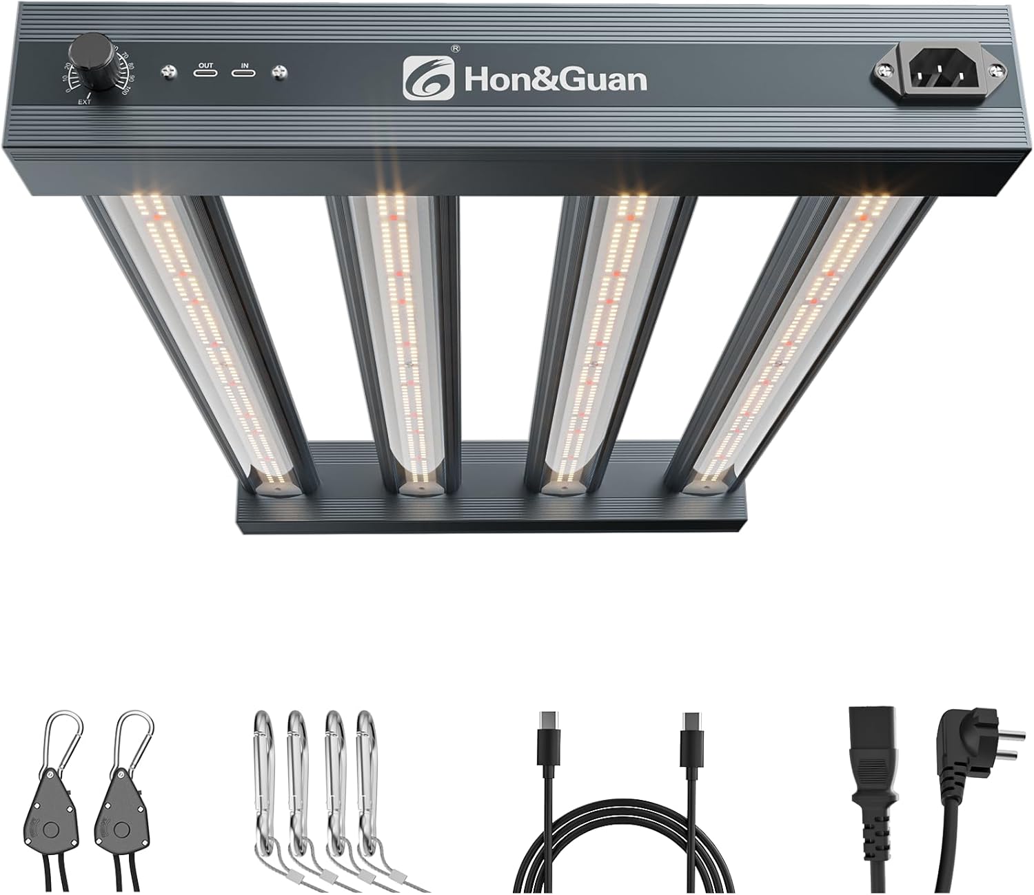 Hon&Guan LED Grow Lamp EG2400 Full Spectrum Grow Light 240 W 56 x 36 cm for 60 x 60 cm 70 x 70 ...