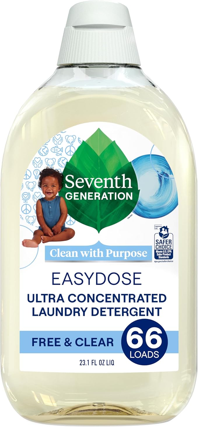 Amazon.com: Seventh Generation Baby Easy Dose Laundry Detergent Ultra ...