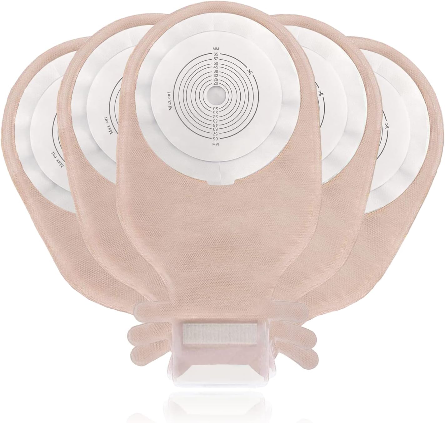 Amazon.com: Maidwoc 20 PCS Colostomy Bags, Ostomy Supplies, Cut-to-Fit ...