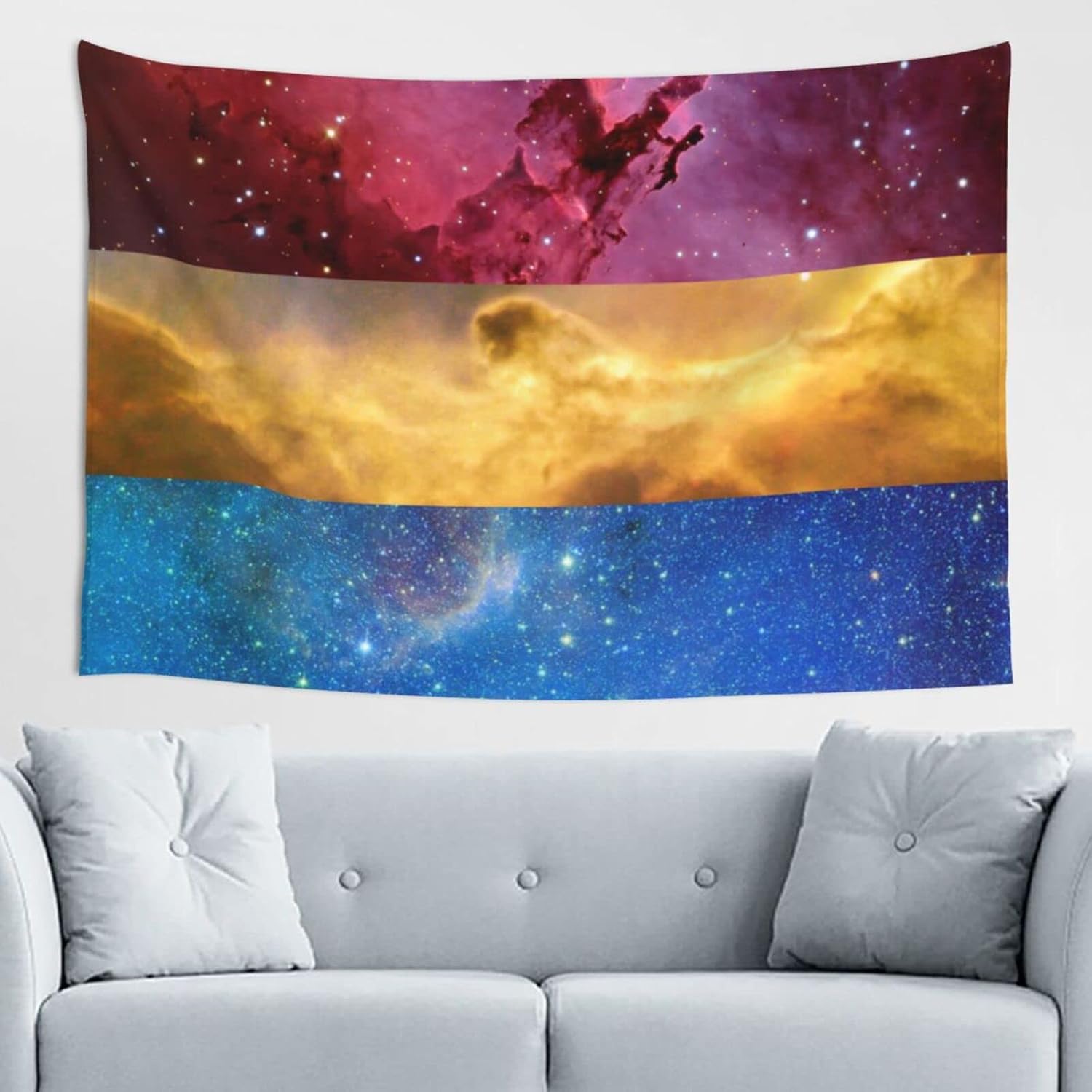 Amazon.com: Rqwaaed Pansexual Galaxy Pride Flag LGBTQ Tapestry 60 ...