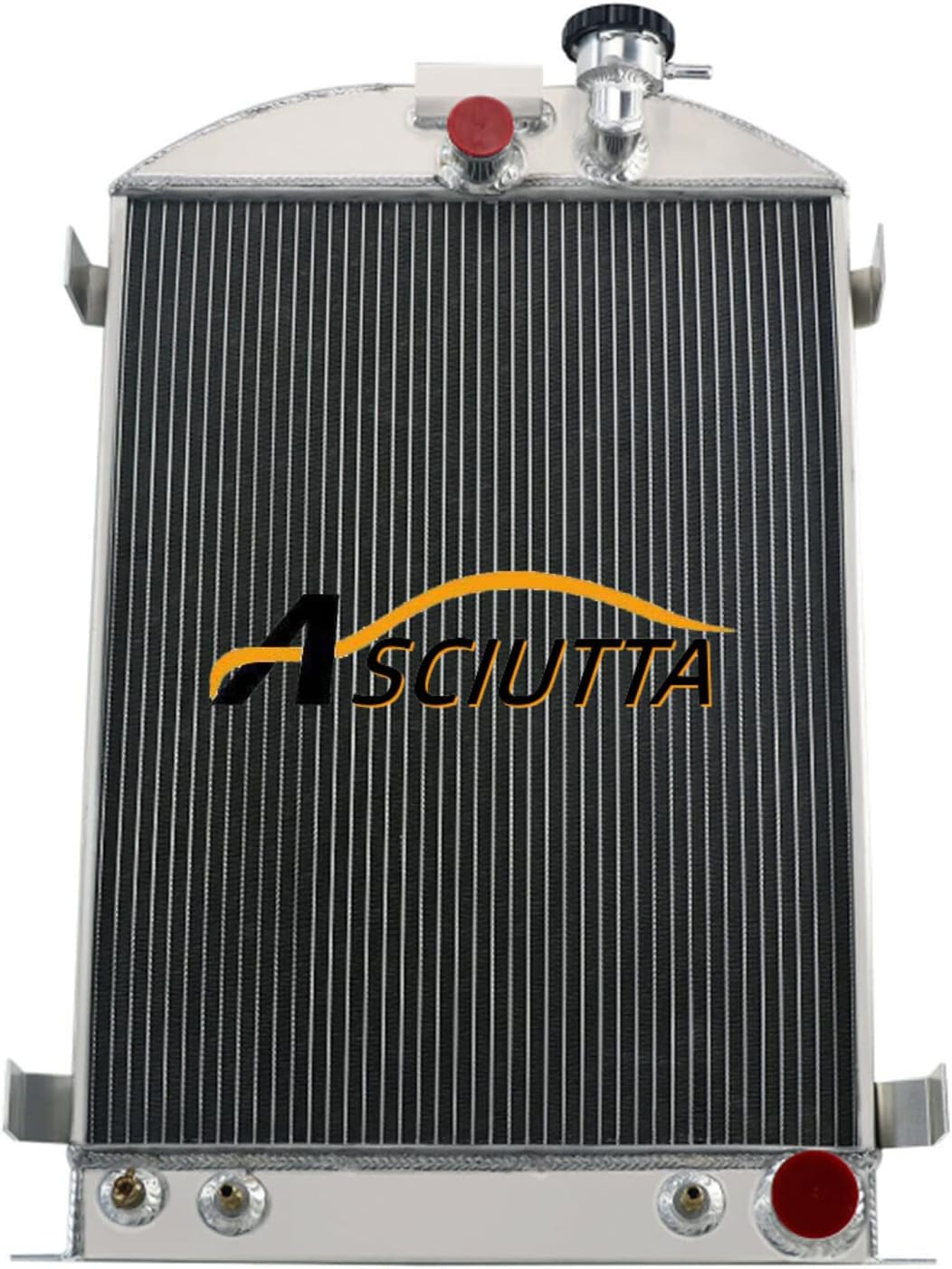Amazon.com: ASCIUTTA 4 Rows Aluminum Radiator For 1971-1980 ...