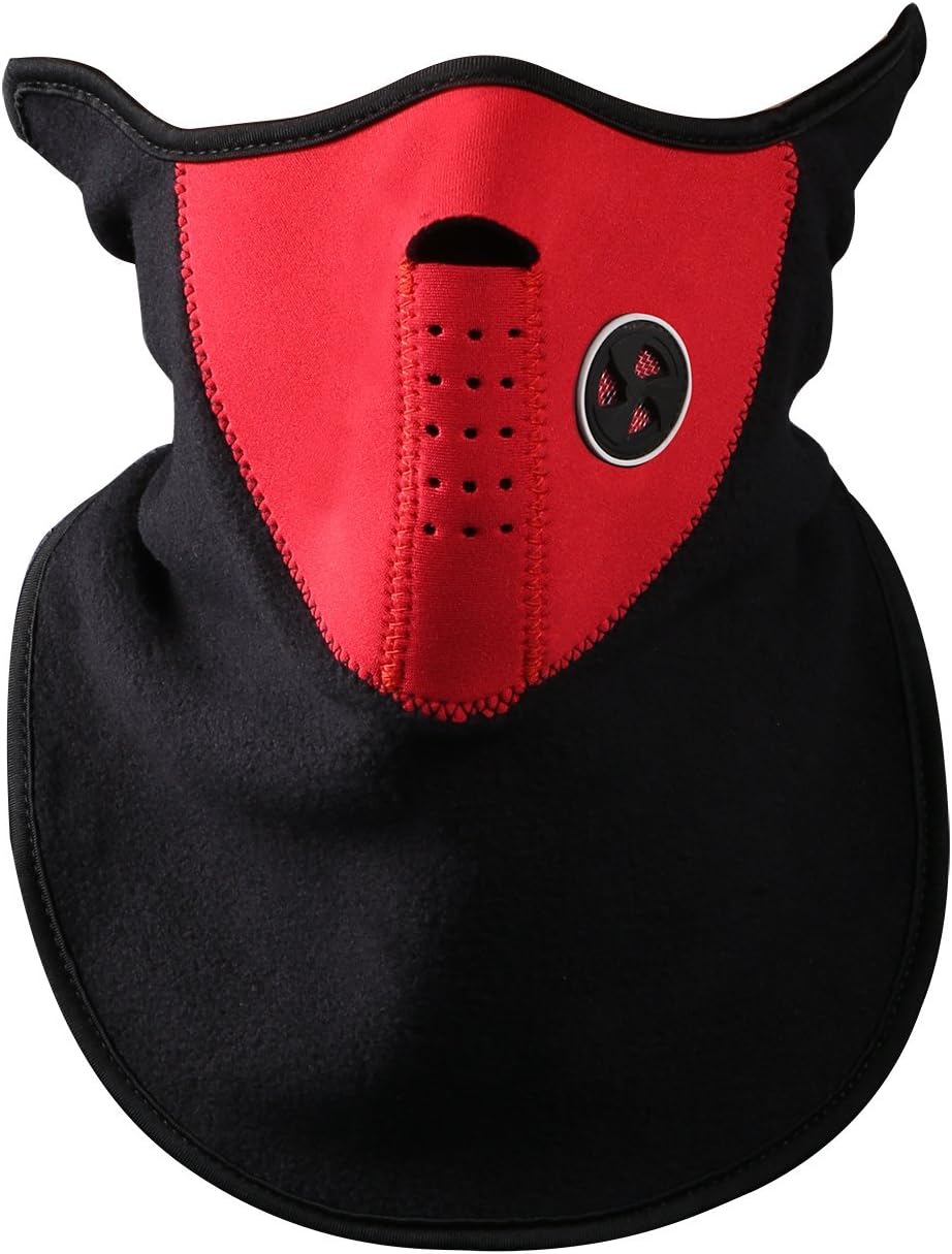 Short Type Thin Wool Half Face Mask, Cold Weather Neck Warmer/Outdoor ...