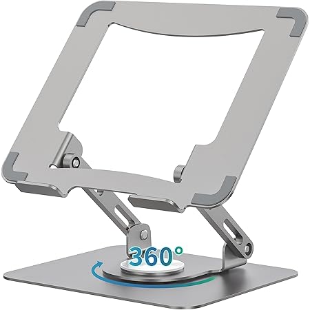 FUNINGEEK Laptop Stand for Desk, Laptop Riser Height Angle Adjustable ...