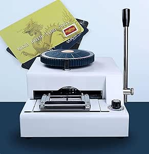 Amazon.com: Manual PVC Card Embossing and Coding Machine, 72 Characters ...