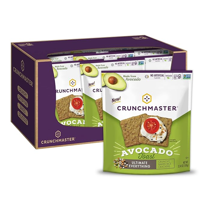 Amazon.com: Crunchmaster Gluten-Free Avocado Toast Ultimate Everything ...