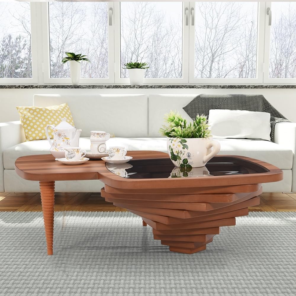 Royaloak Latina Italian Signature Glass Coffee Table | Tempered Glass ...