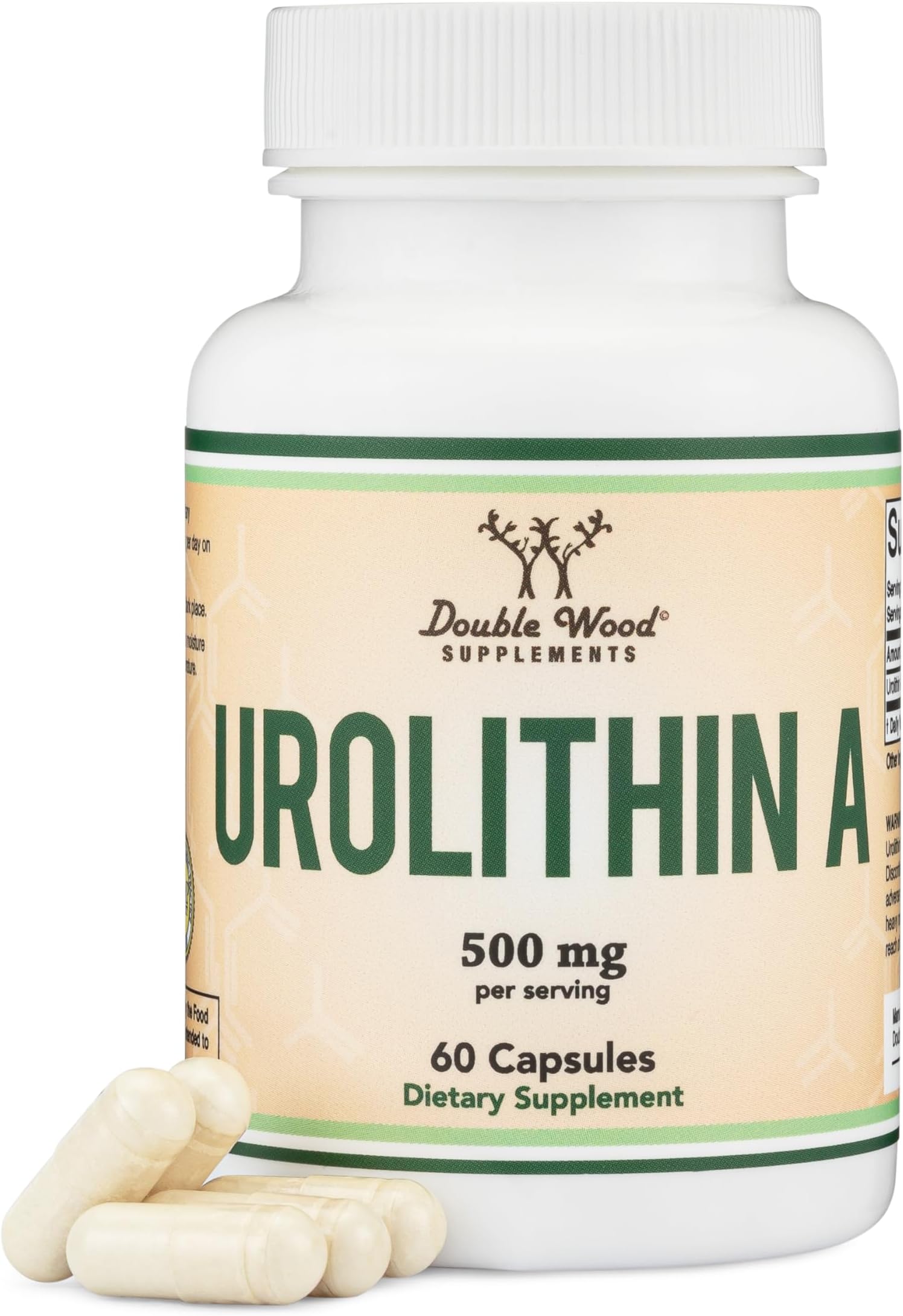 Amazon.com: Urolithin A Supplement - 500mg Per Serving (60 Capsules, 30 ...
