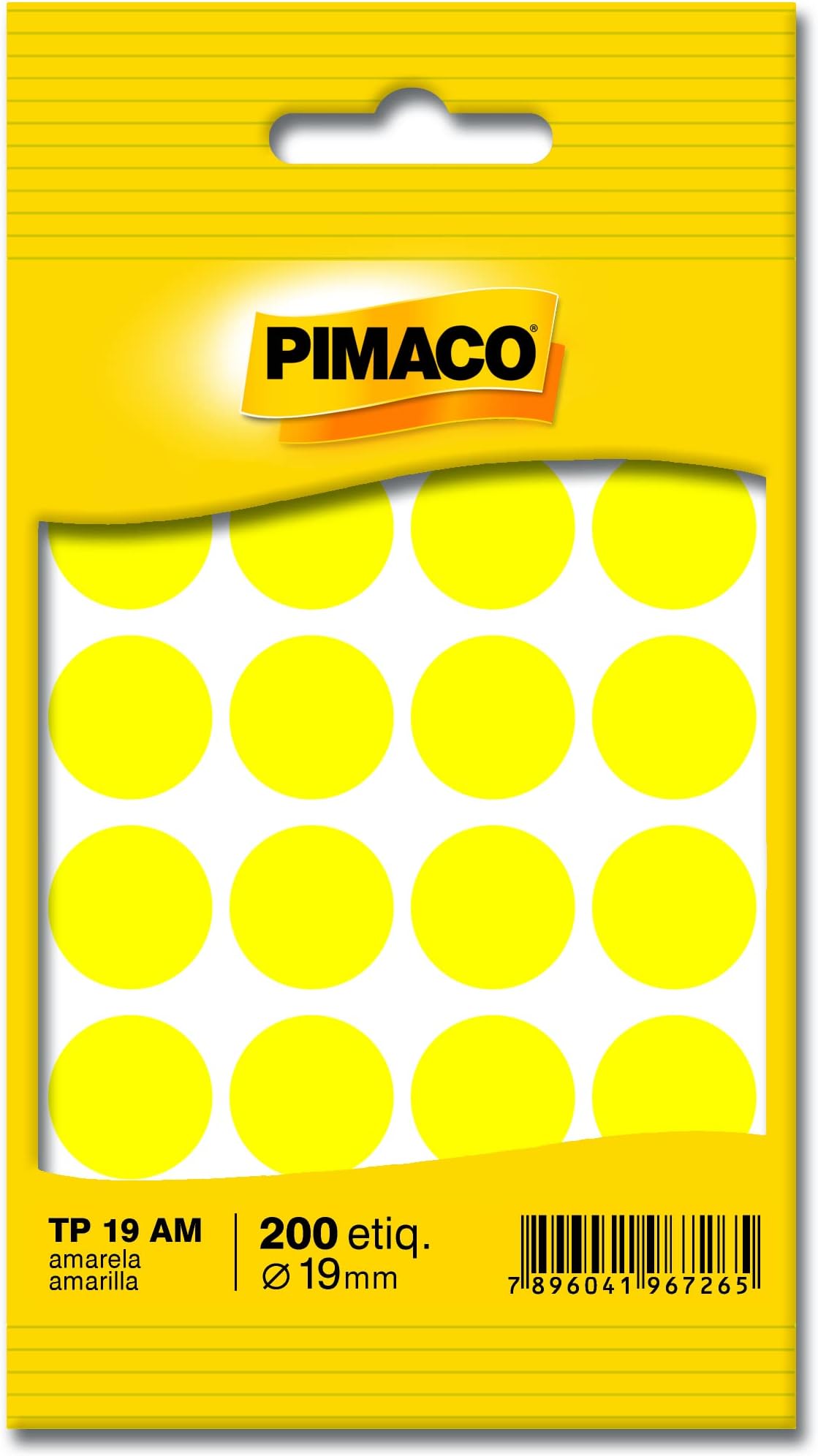 Etiqueta Adesiva Pimaco, Multiuso TP-12-MCN, Multicolor Neon, Ø 12mm ...