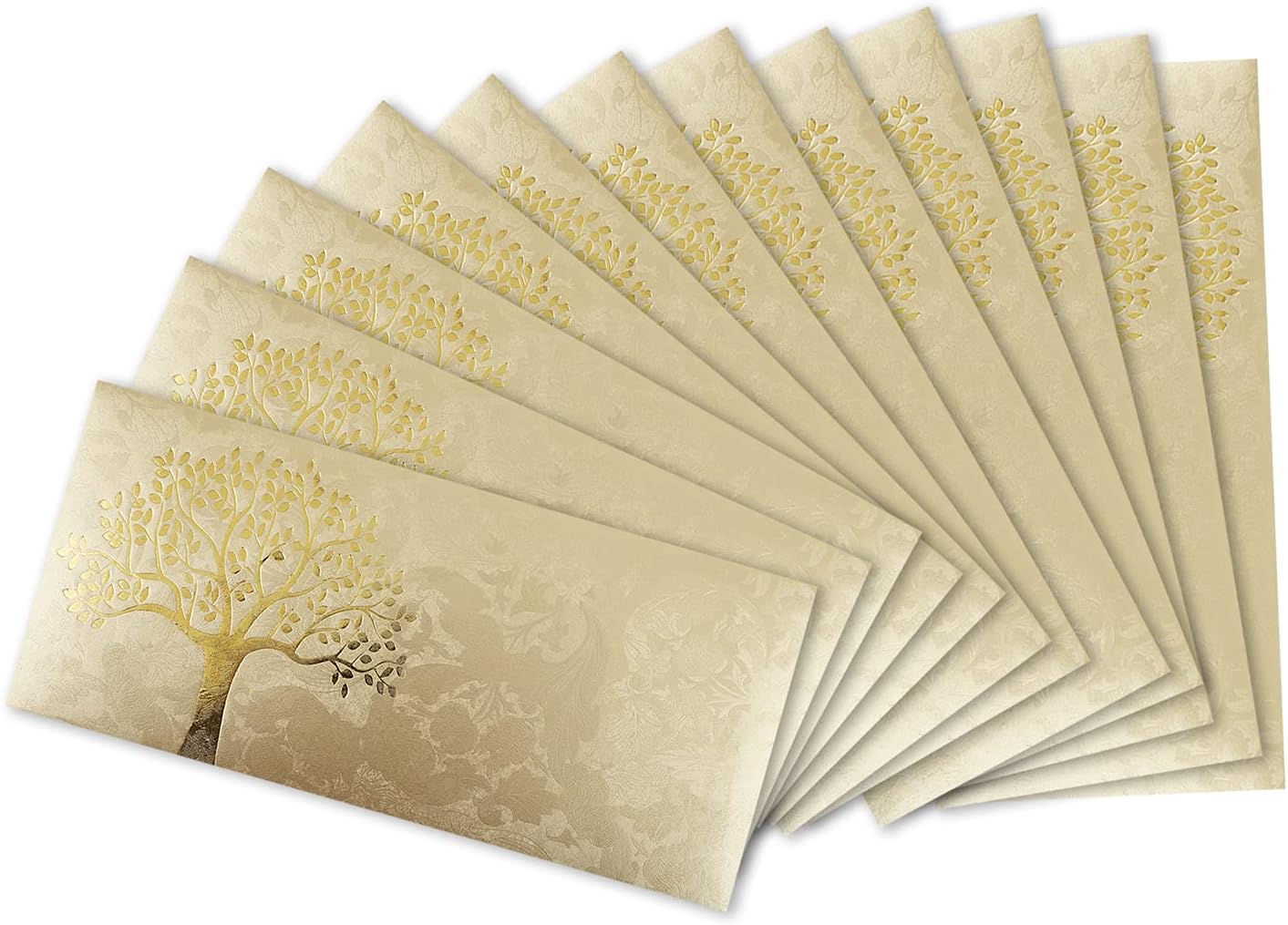 GroupB Shagun Tree Printed, Gift Envelope in Golden Color Designs Money ...