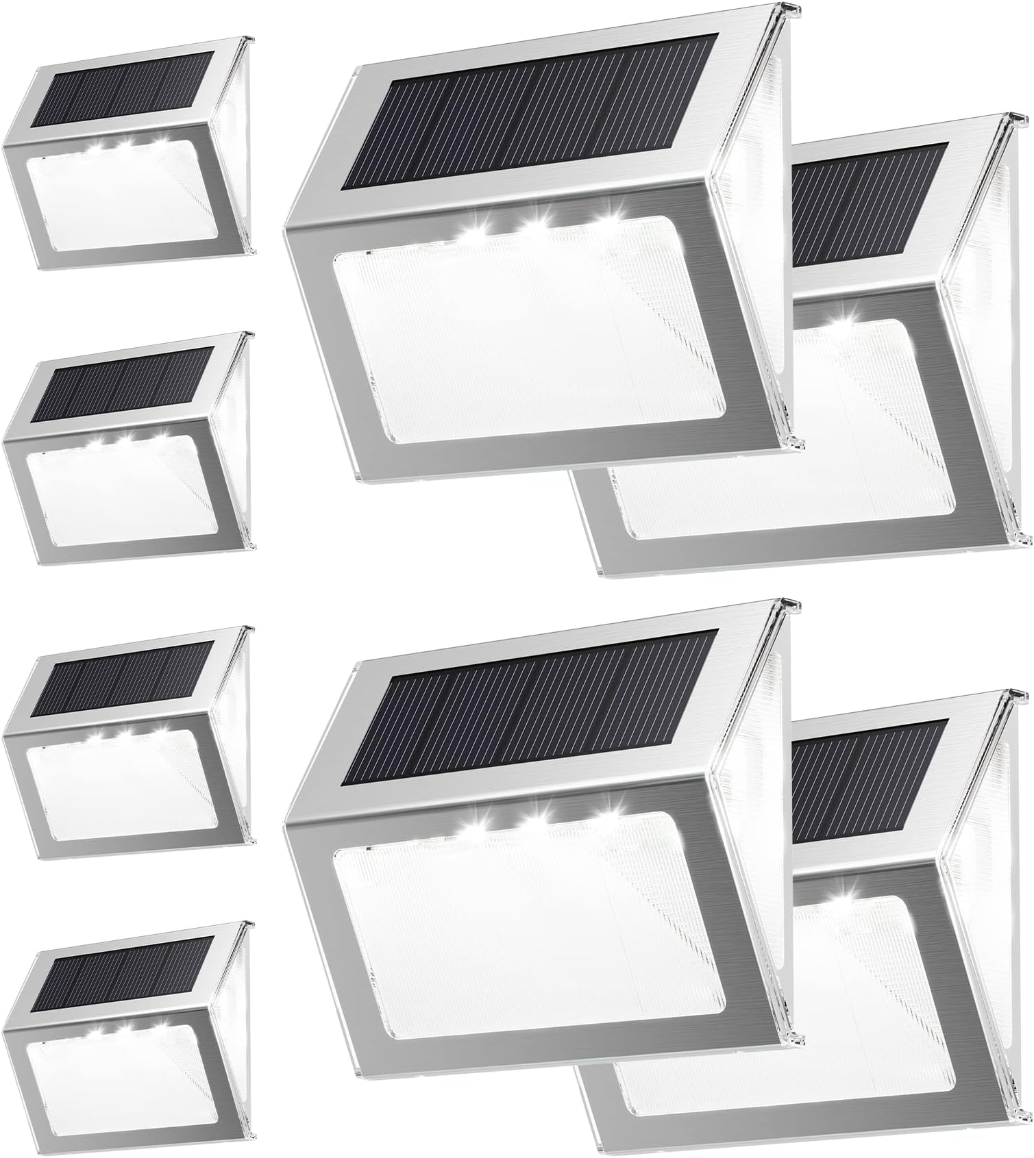 Amazon.com: SOLPEX 12 Pack Solar Step Lights Outdoor, IP65 Waterproof ...