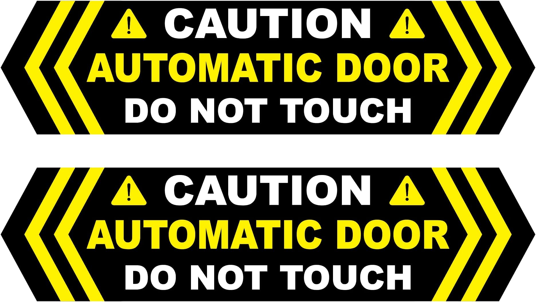 Amazon.com : 1.5x6 inch 4 PCS Caution Automatic Door Do Not Touch ...