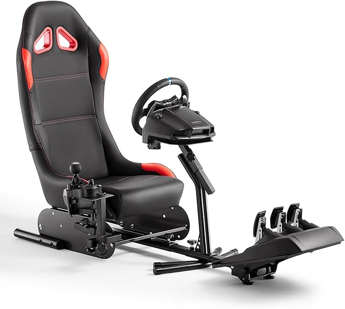 DIWANGUS Racing Simulator Cockpit Steering Wheel Stand with Seat Gaming ...