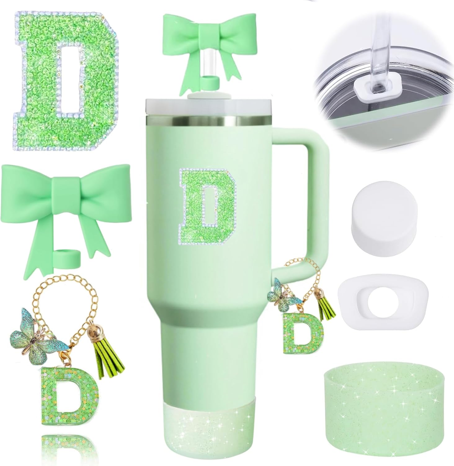 Amazon.com: 6PCS Green Stanley Cup Accessories Set for Stanley Cup 30 ...