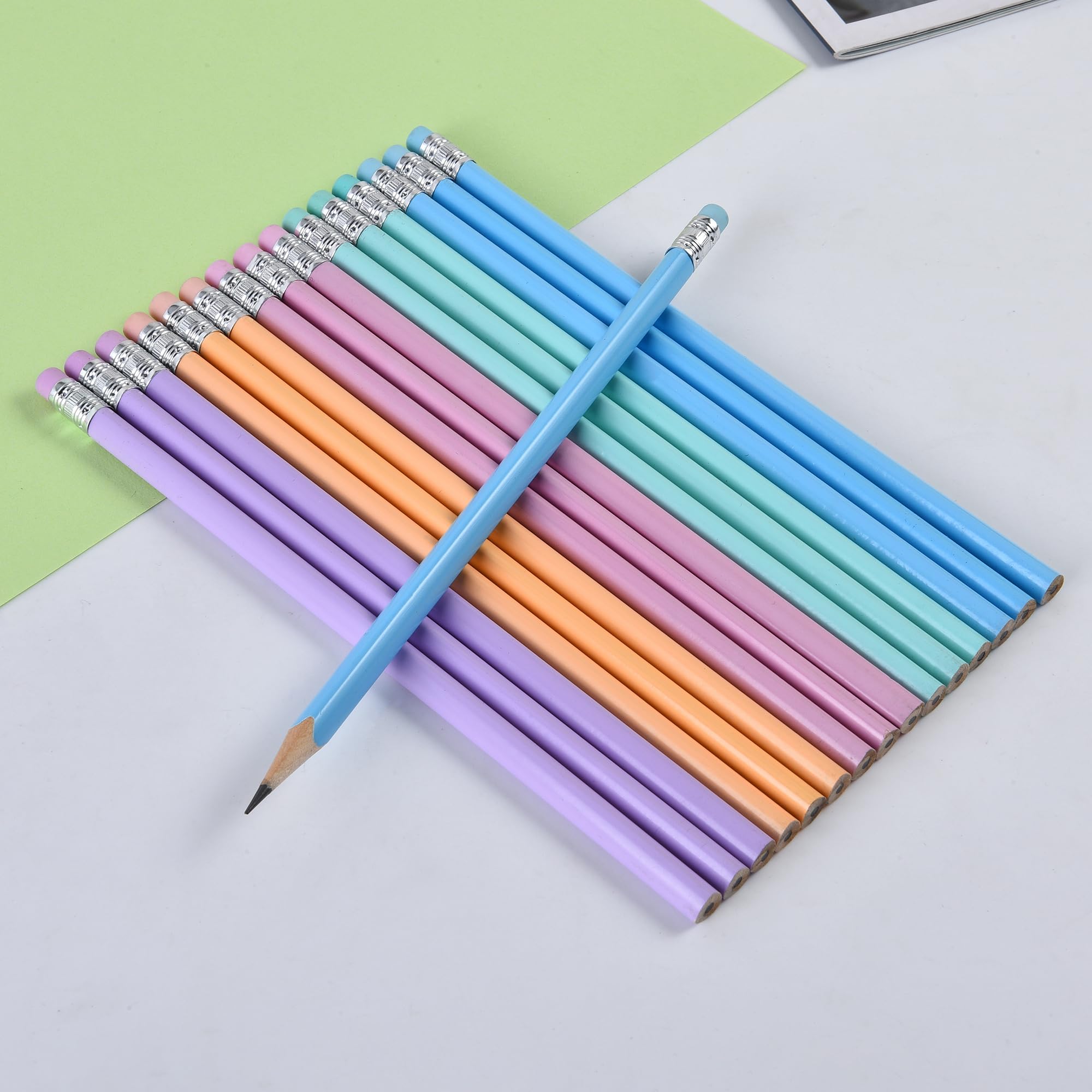 Amazon.com : Jsehchya 50PCS Triangular Grip Colored Pencils for Kids ...