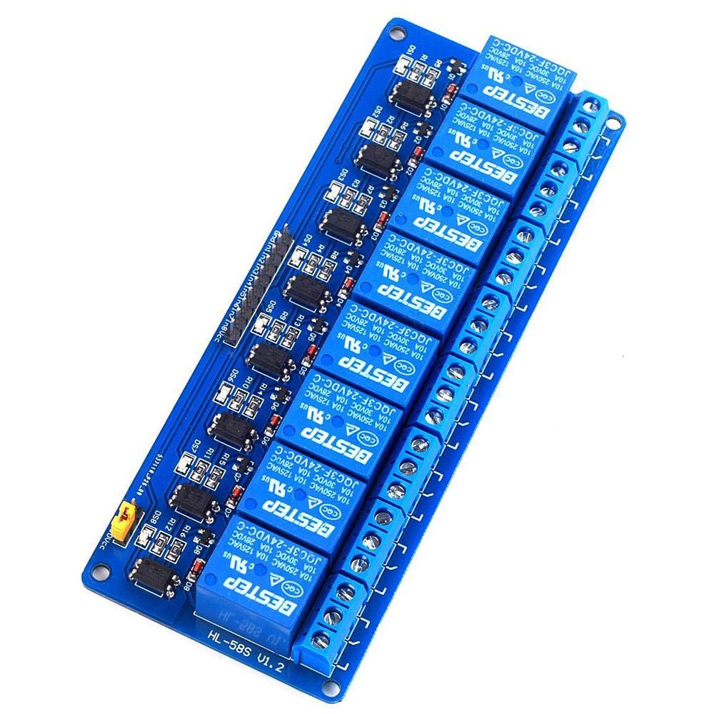 10pcs 24v 8 Channel Relay Module Relay Expansion Board Low | Desertcart ...