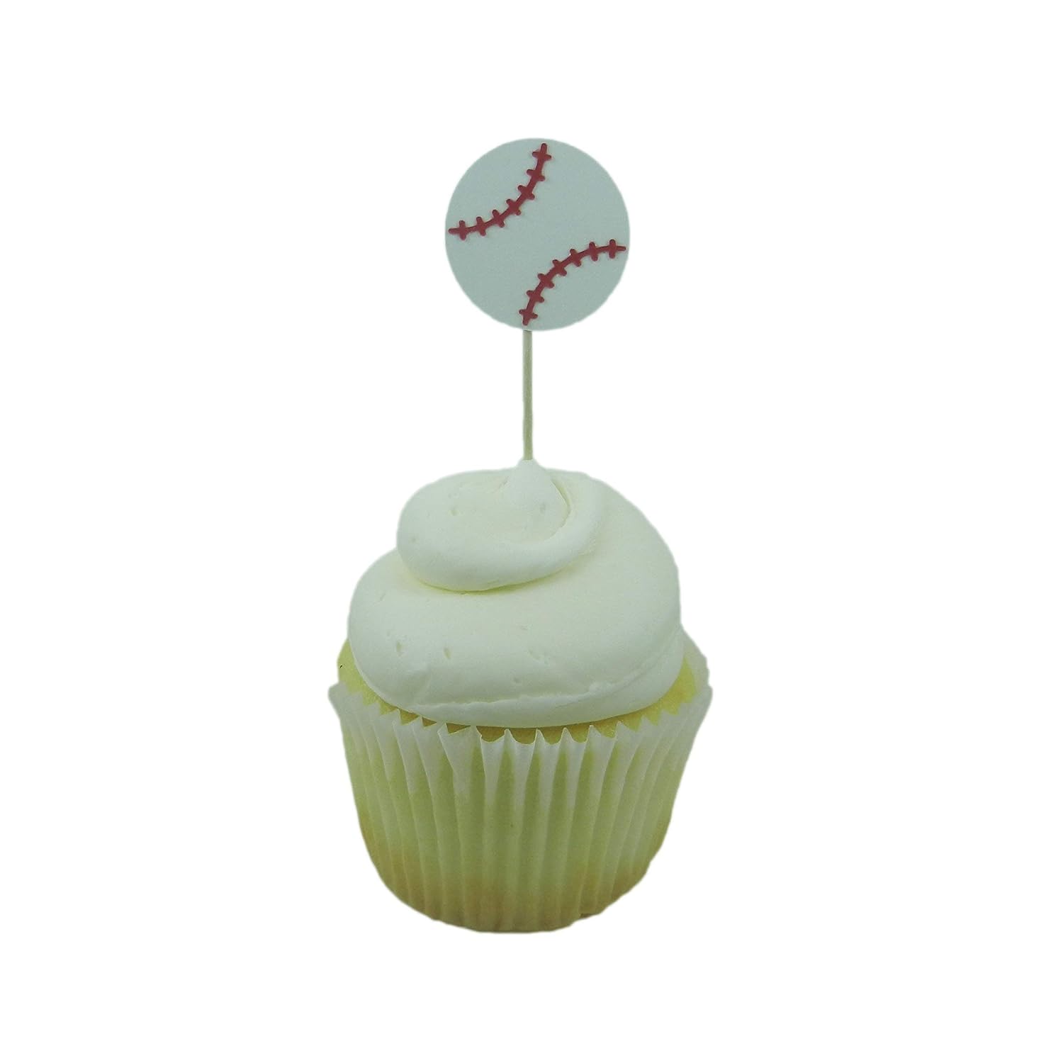 Amazon.com: Baseball Cupcake Toppers set of 12 Baseball themed Cupcake ...