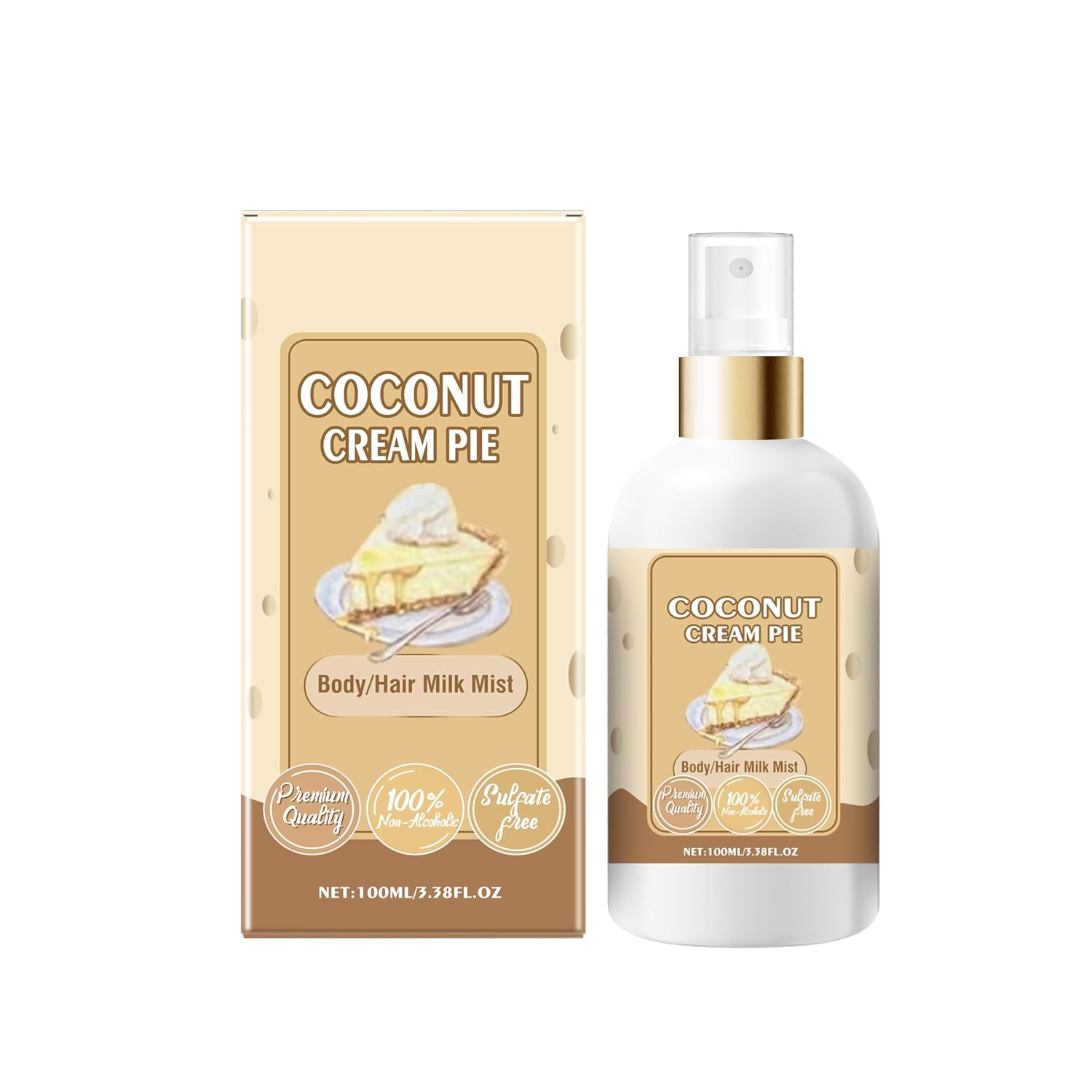 Amazon.com : BlueBouff Coconut Cream Pie Body Hair Milk Mist, Long ...