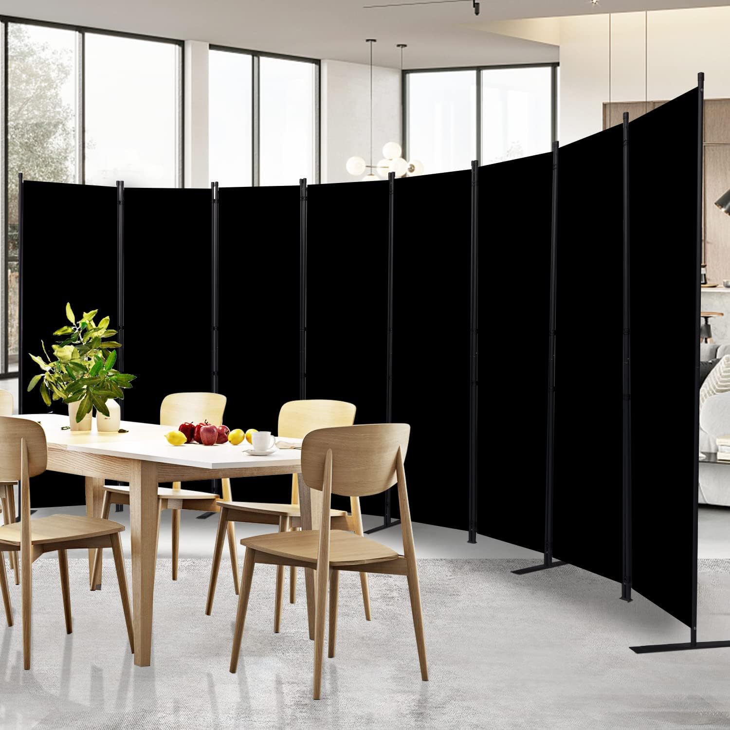Amazon.com: Room Divider and Folding Privacy Screens， 8 Panel Wide Room ...