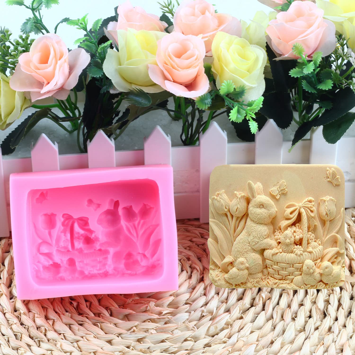 Snapklik.com : 3D Rabbit Cake Decorating Silicone Fondant Mold For ...