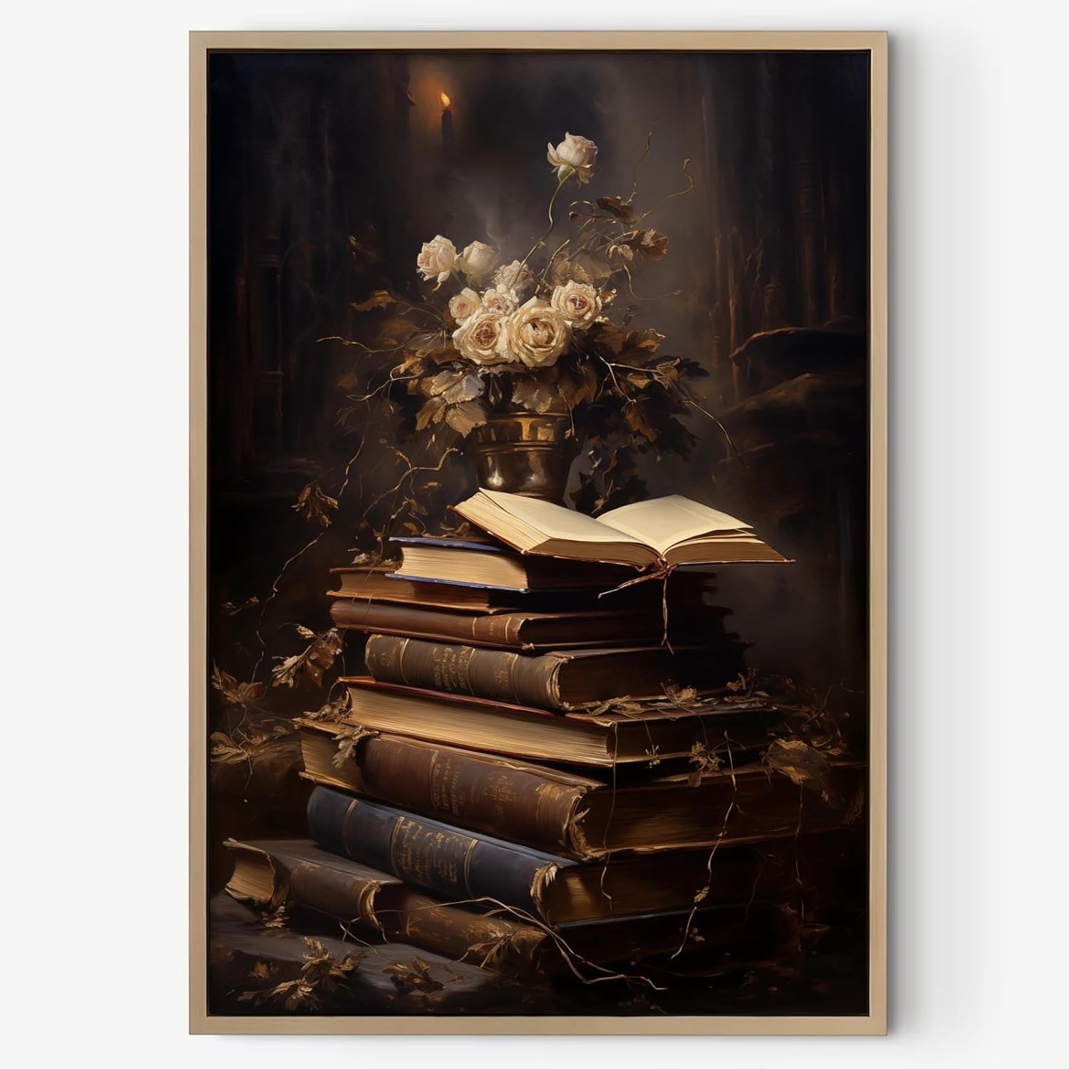Amazon.com: Dark Academia Posters Vintage Moody Canvas Wall Art Vintage ...