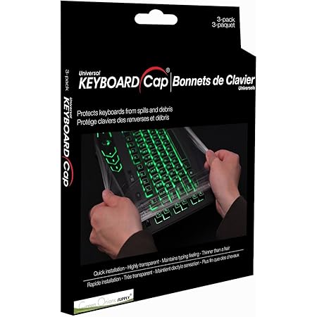Amazon.com: Universal Clear Waterproof Anti-Dust Silicone Keyboard ...