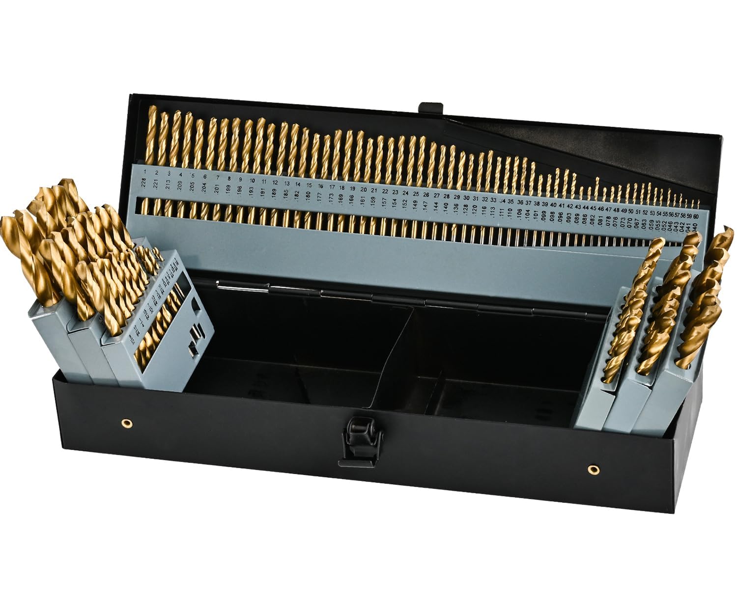 Cobalt Drill Bit Set 115 PCS, M35 High Speed Steel Bits for Hardened ...