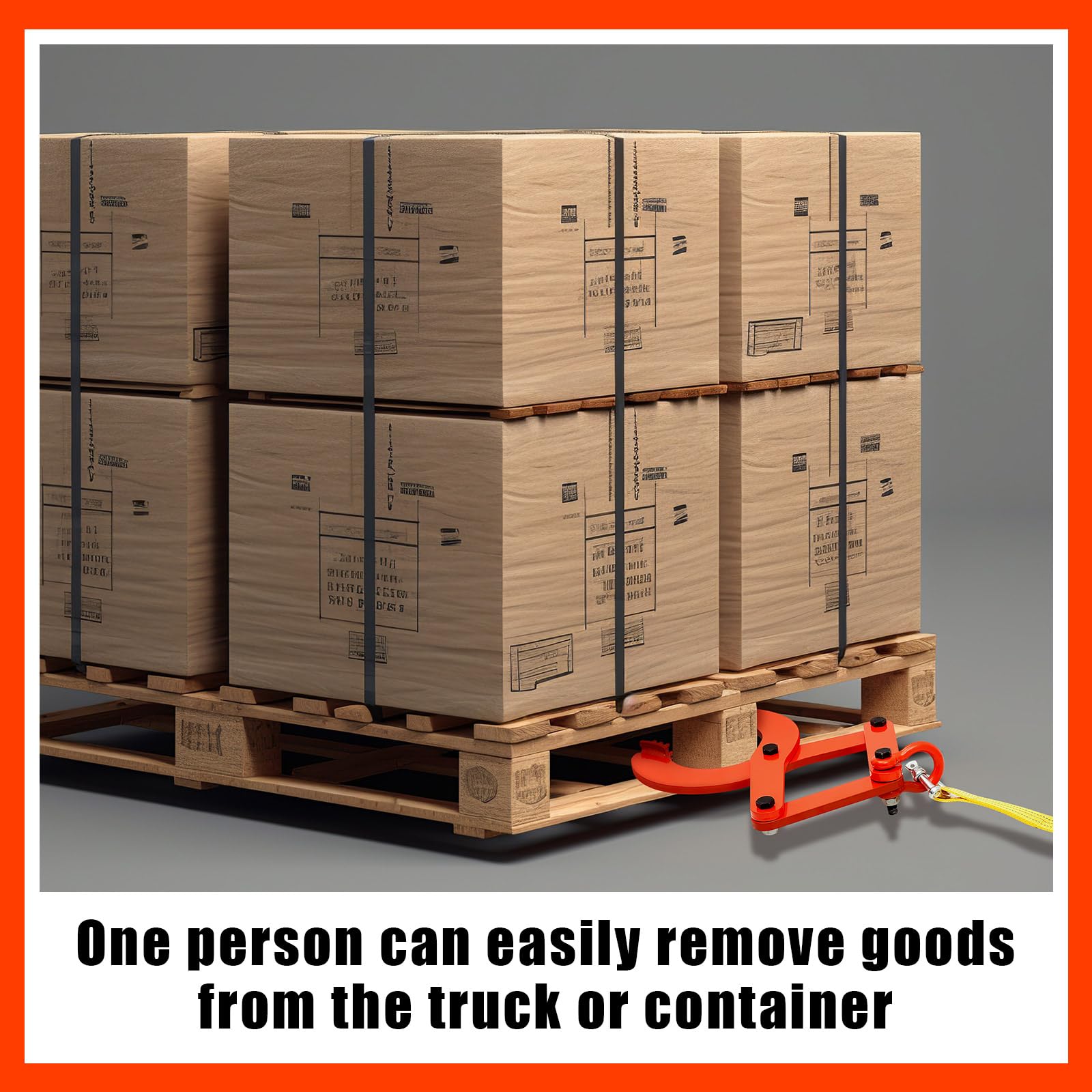 Snapklik.com : Wowangce Truck Pallet Puller Clamp Kit 2t/4409lbs Pallet ...