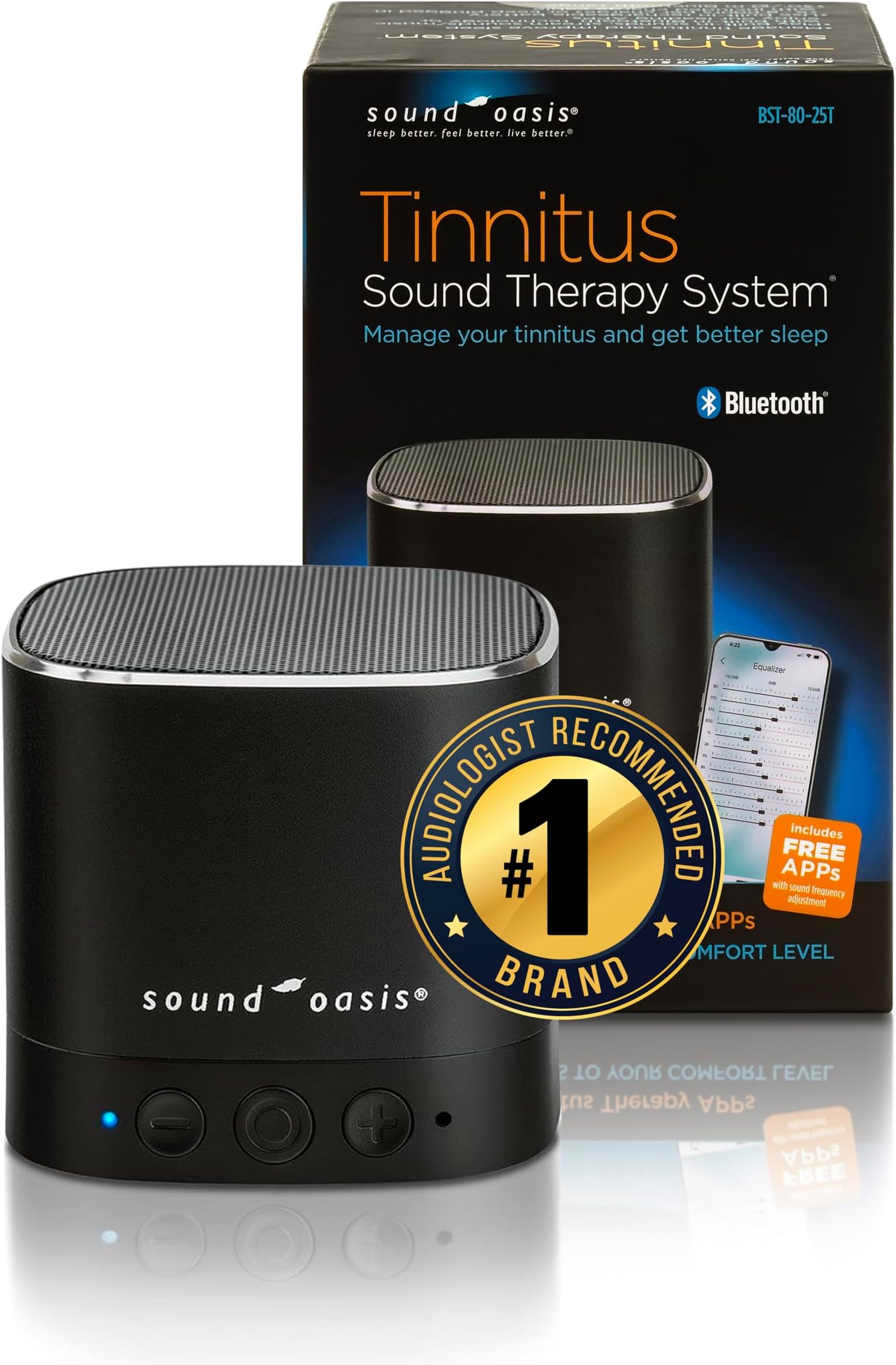 Amazon.com: Sound Oasis Deluxe Bluetooth Sleep Tinnitus Sound Machine ...
