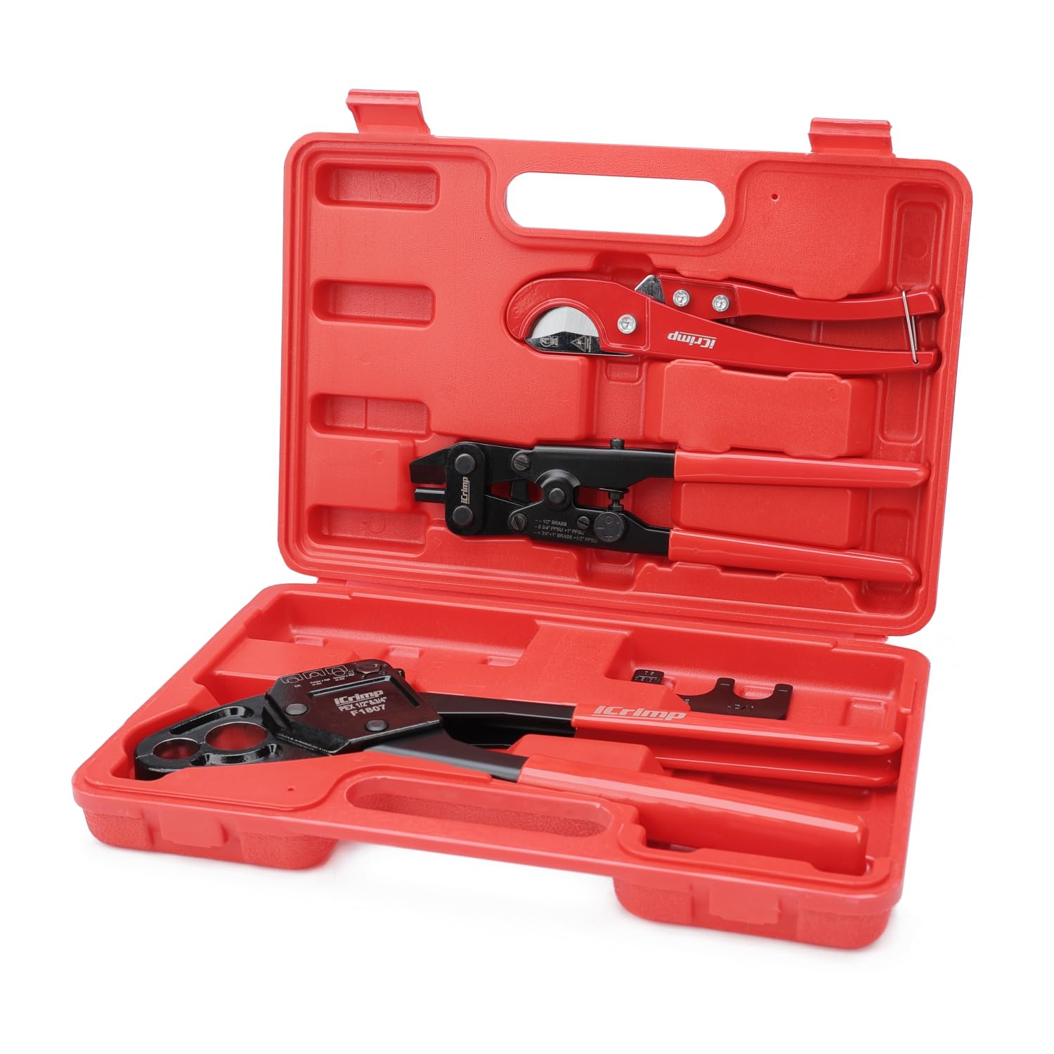 Snapklik.com : iCrimp ICP-1234AH PEX Crimping Tool Kit - 1/2-in & 3/4 ...
