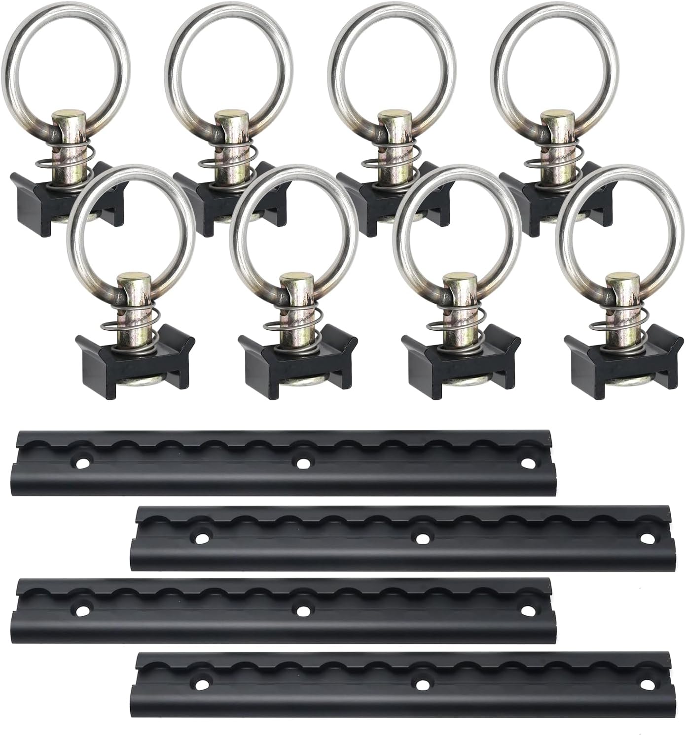 Amazon.com: VIKKSAER 4 Pack 12 Inch Black L Track Rails & 8 Pack Single ...