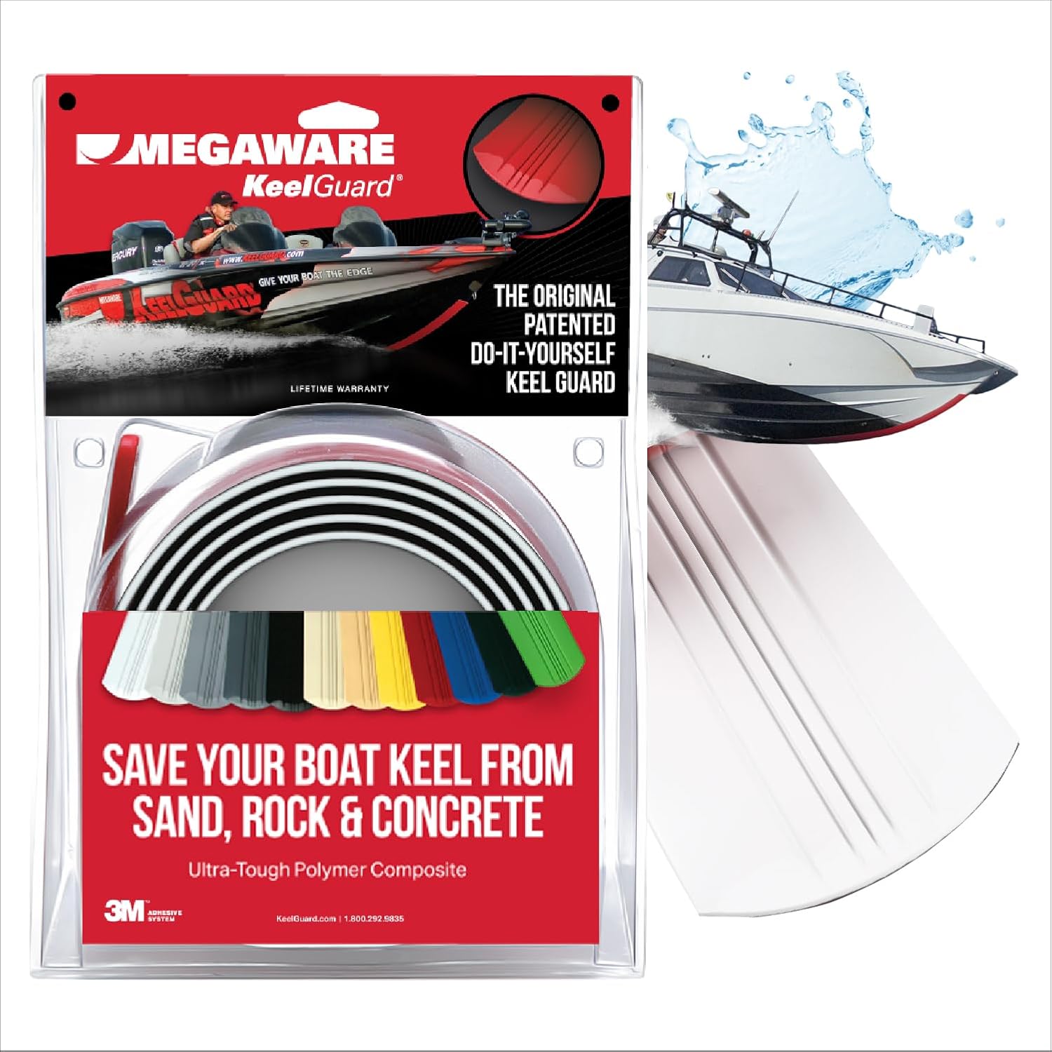 Buy MEGAWARE KEELGUARD Boat Keel Protector, 4-Feet, White Online at Low ...