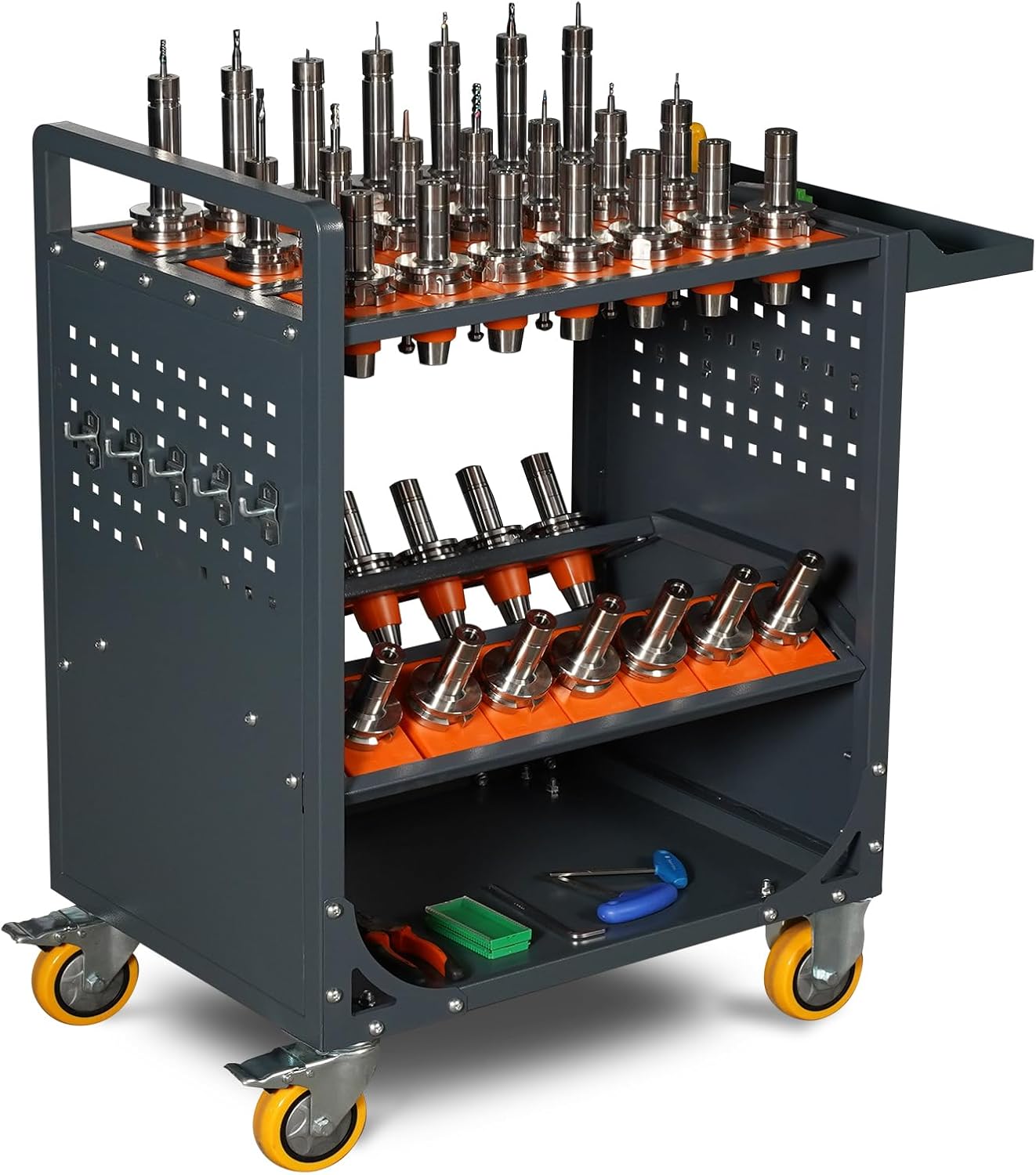 Amazon.com: LYREIGN Grey Classic 40 Taper CNC Tool Holder Transfer Cart ...