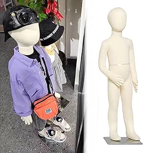 Dress Form Mannequin for Sewing Kids 9-10, Styrofoam Pinnable Flexible ...