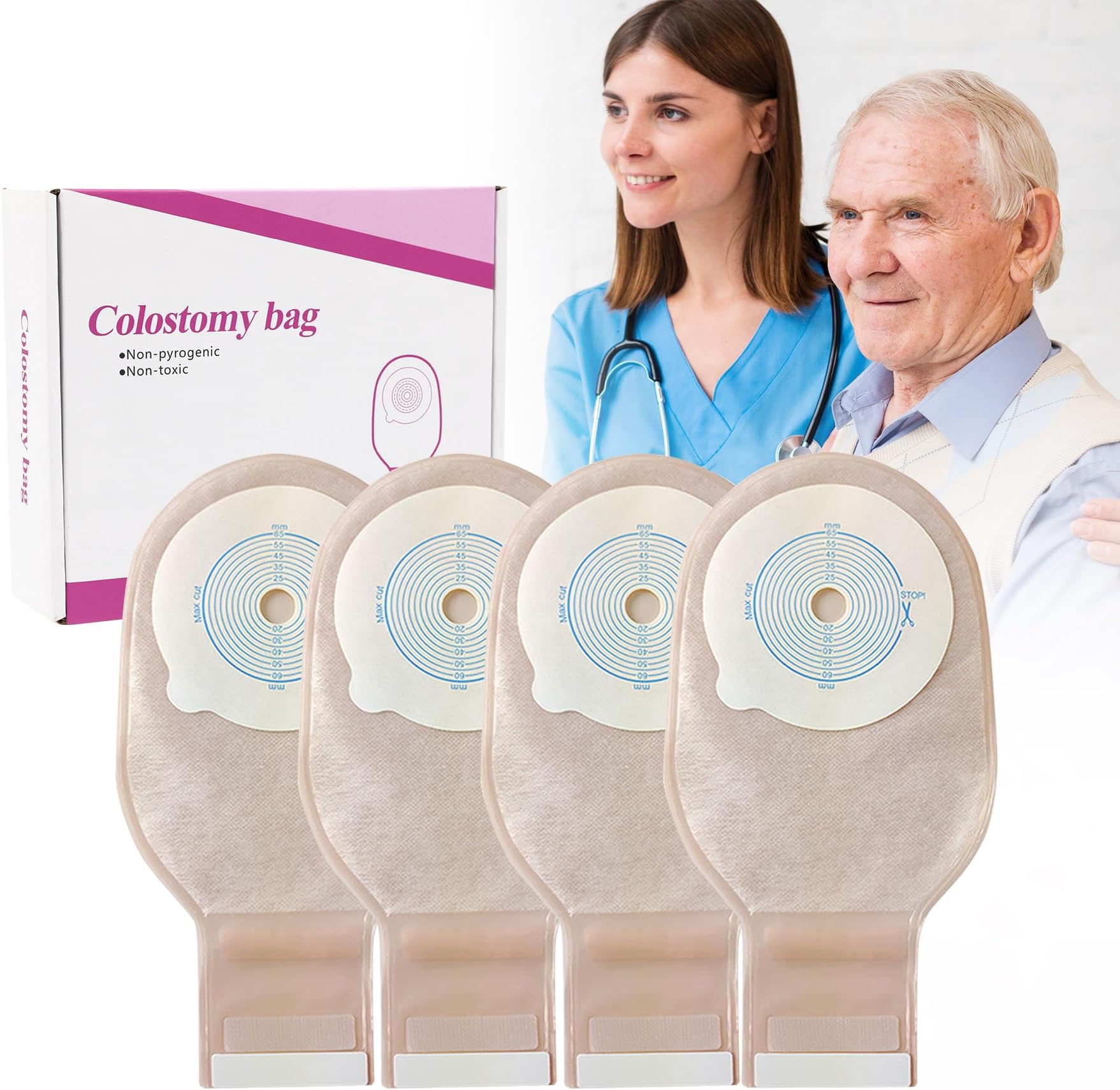 Amazon.com: 20pcs Kids Colostomy Bag Stoma Bag Disposable Children ...