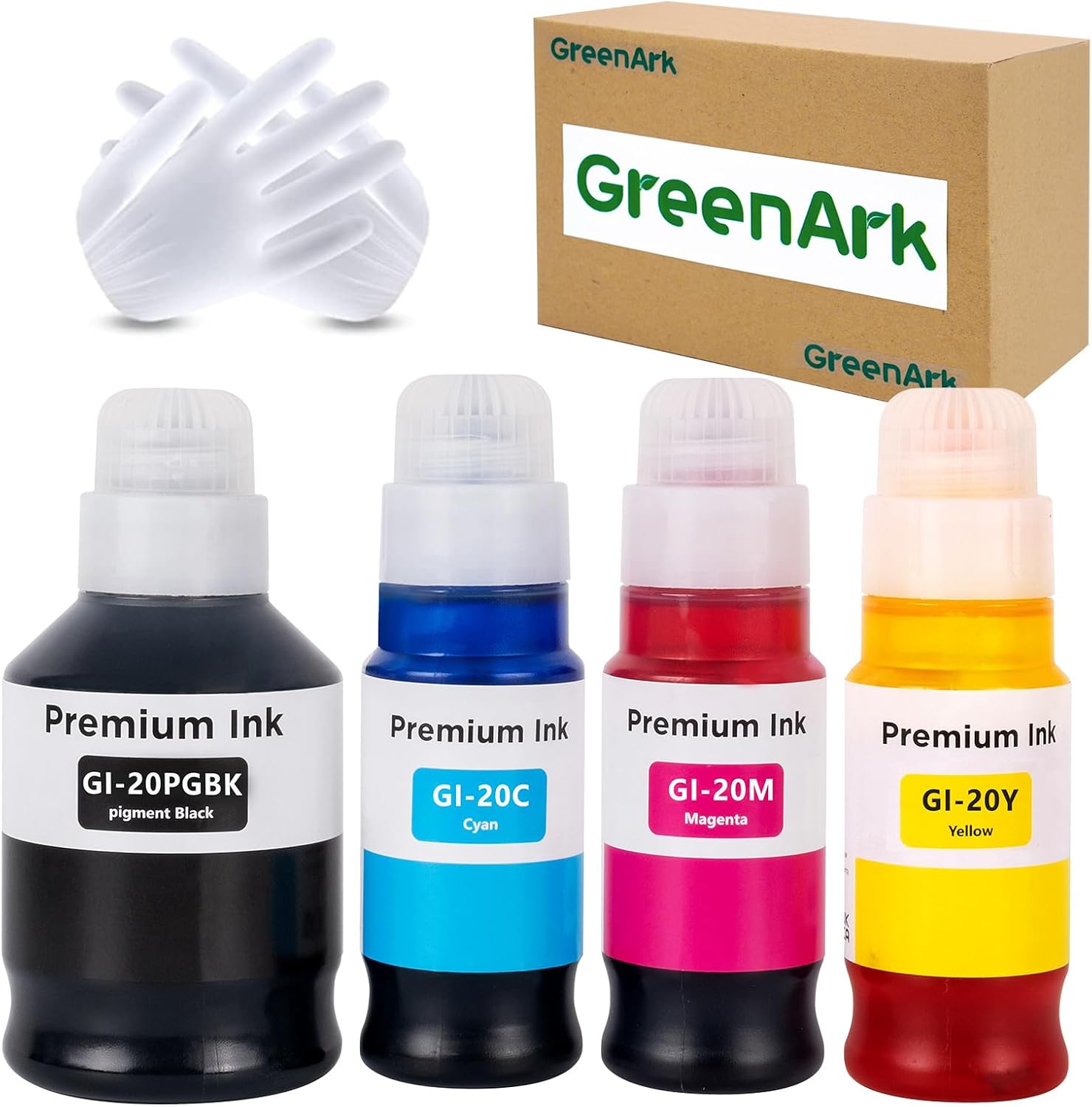 Amazon.com: GREENARK GI-20 GI20 Ink Compatible for Canon GI-20 Refill ...