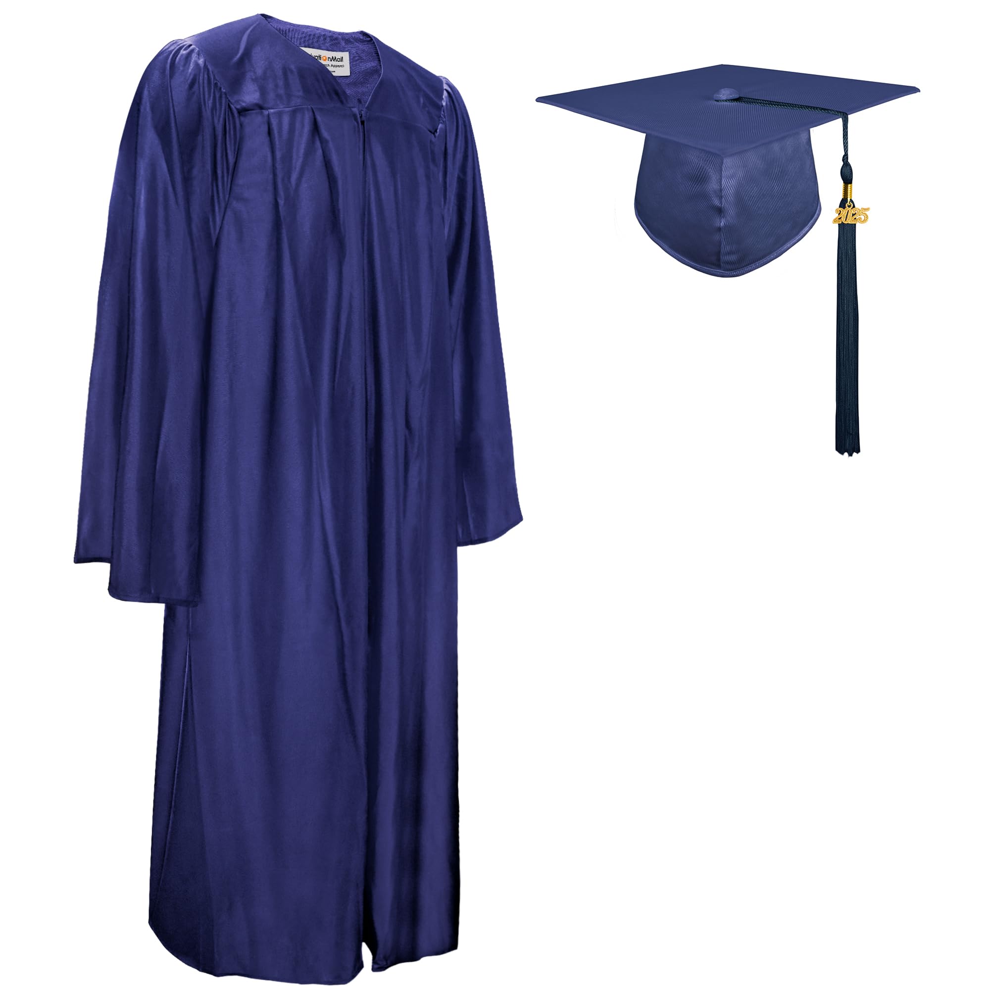 Snapklik.com : GraduationMall Shiny Graduation Cap And Gown