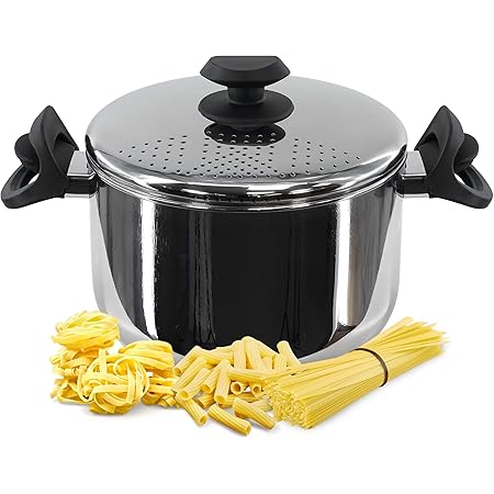 KitchenCraft World of Flavours Pasta Pot with Strainer and Vegetable ...
