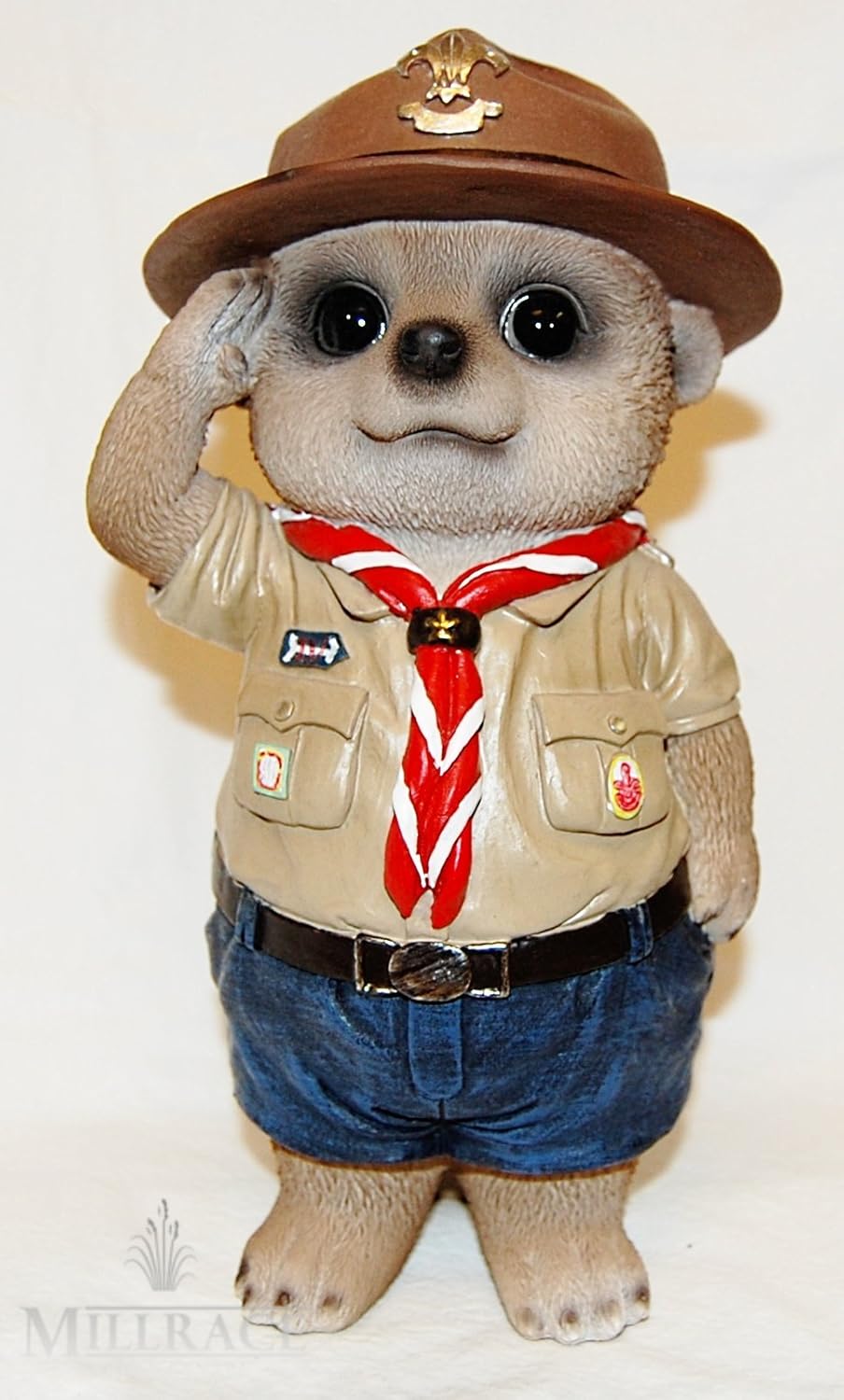 *Boy Scout* Vivid Arts Meerkat Range Indoor Outdoor Garden Ornament ...